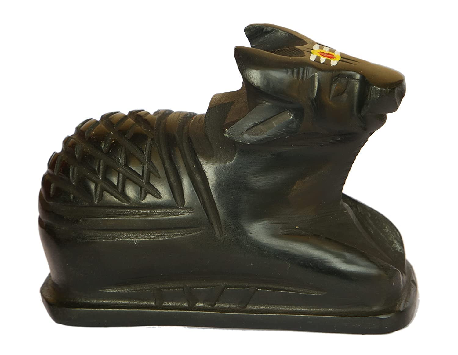 Gameshub Stone Nandi Idols Handcrafted Hand Painted with Tilak 2 ...