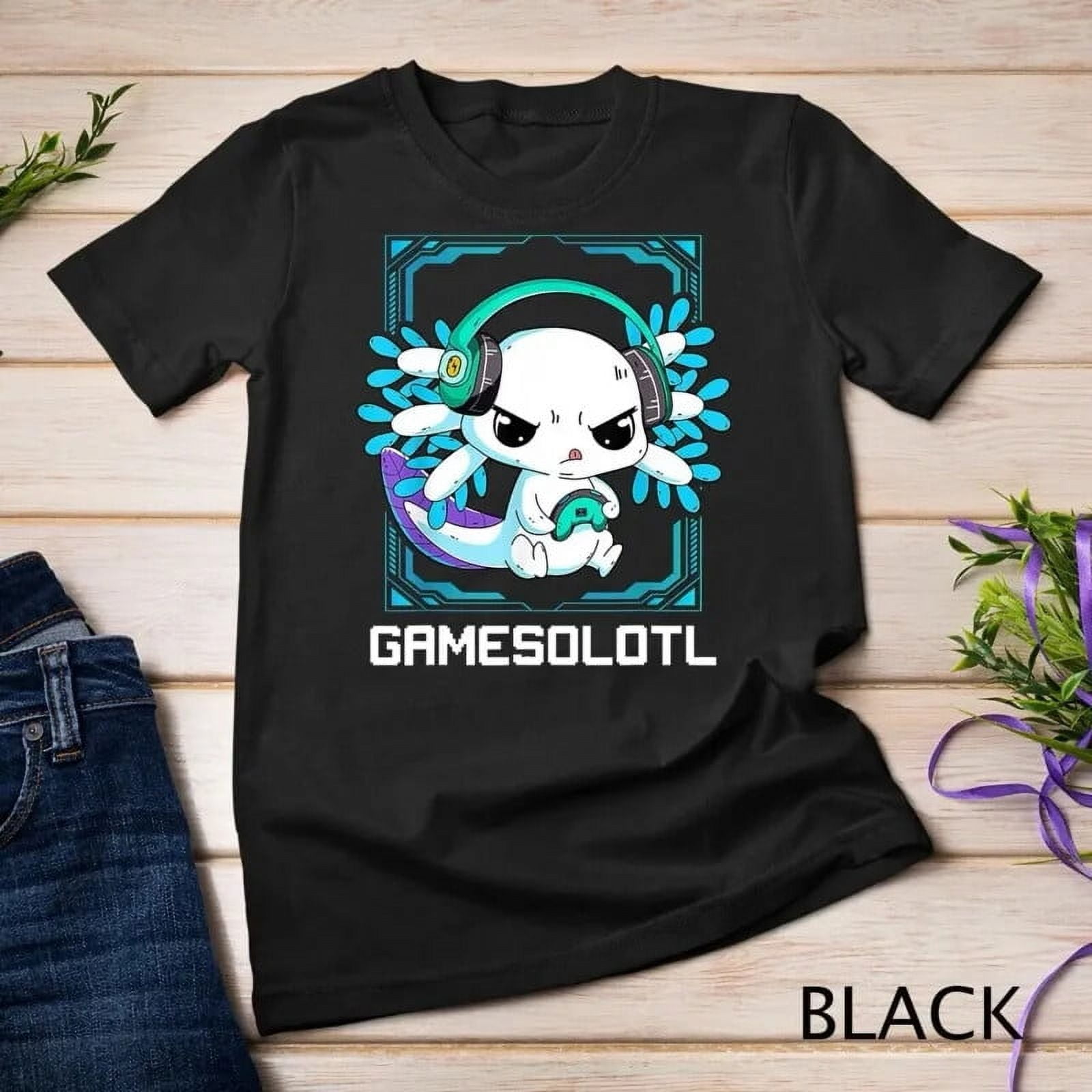 Gamesolotl Gamer Axolotl Cute Axolotl Anime Gaming Video Unisex ...