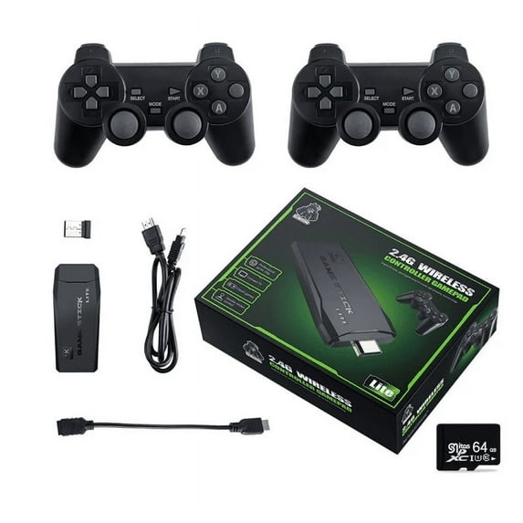 Gamestick Lite 2.4 Wireless Video Game Controller w/Remote, USB, 20000 ...