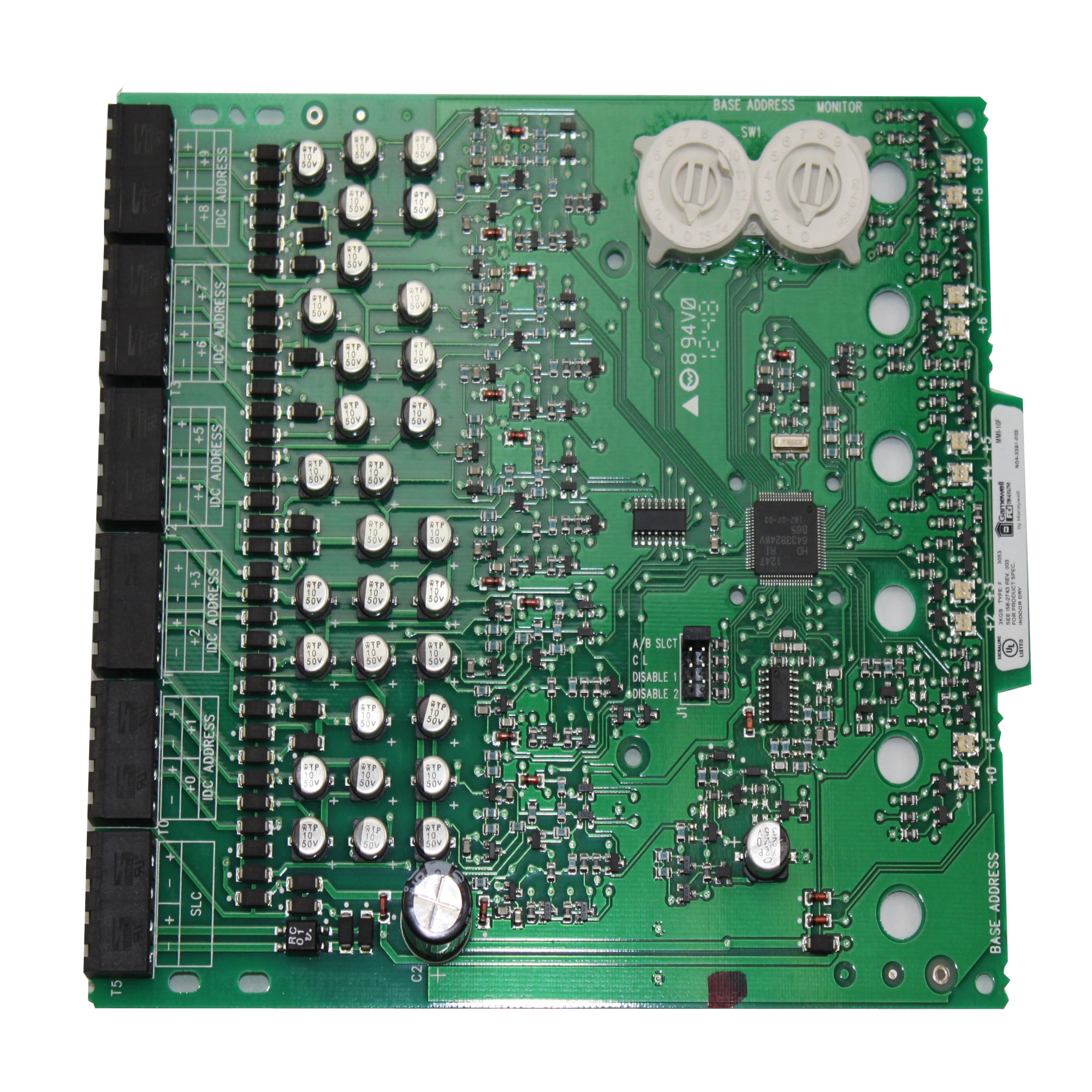 Gamewell-FCI MMI-10F Velocity Series Alarm 10-Input Monitor Module Card ...