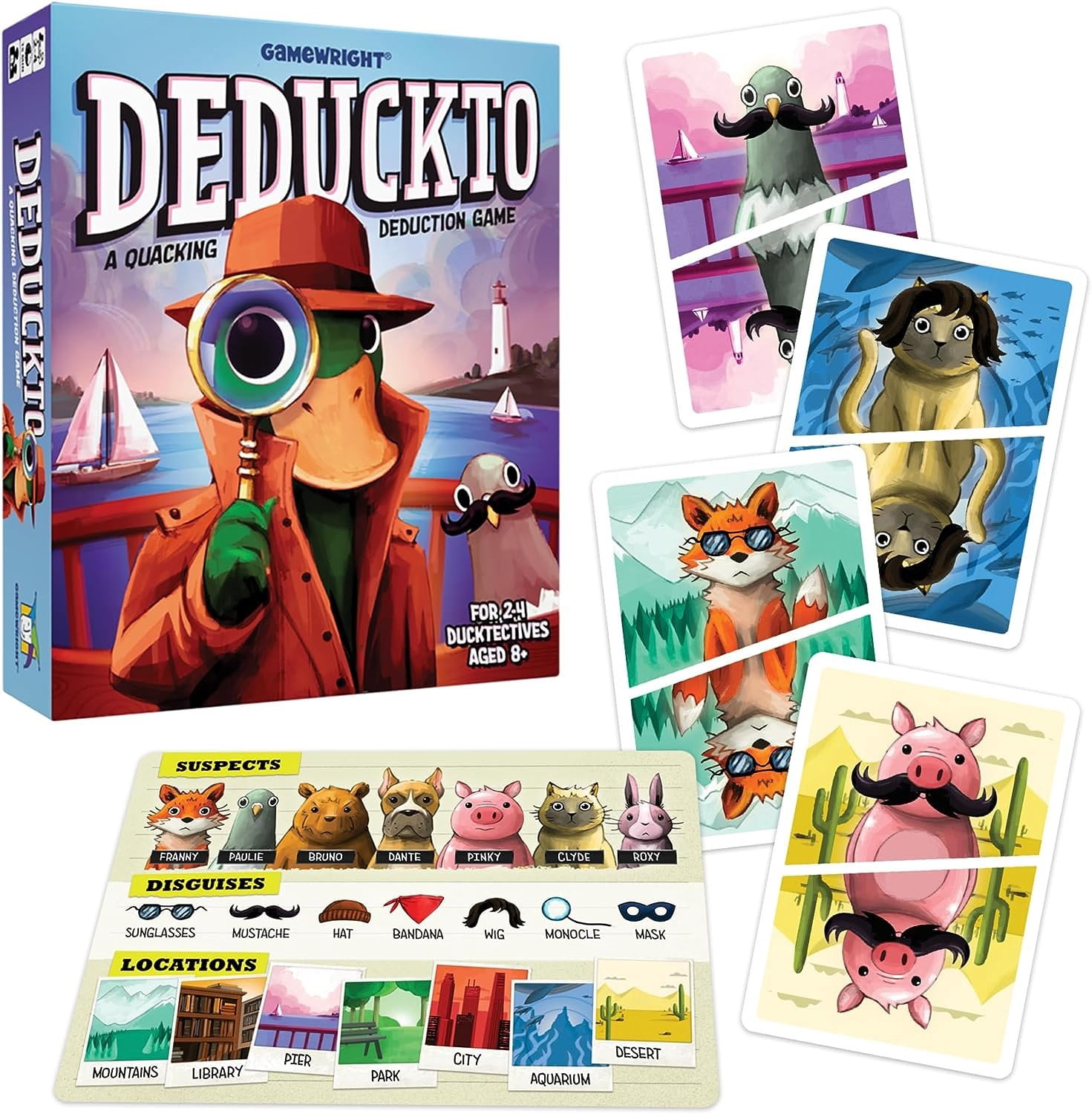 Gamewright - Deduckto - A Quacking Deduction Game - Card Game for Kids ...