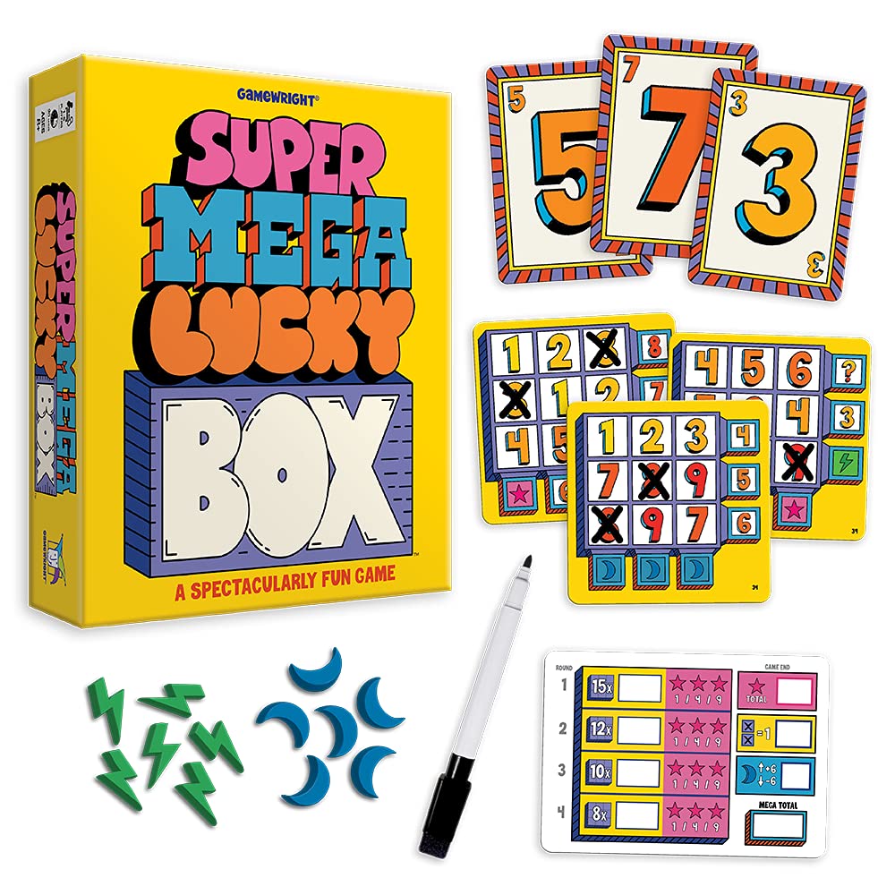Gamewright - SUPER MEGA LUCKY BOX - The Spectacularly Strategic Game of ...