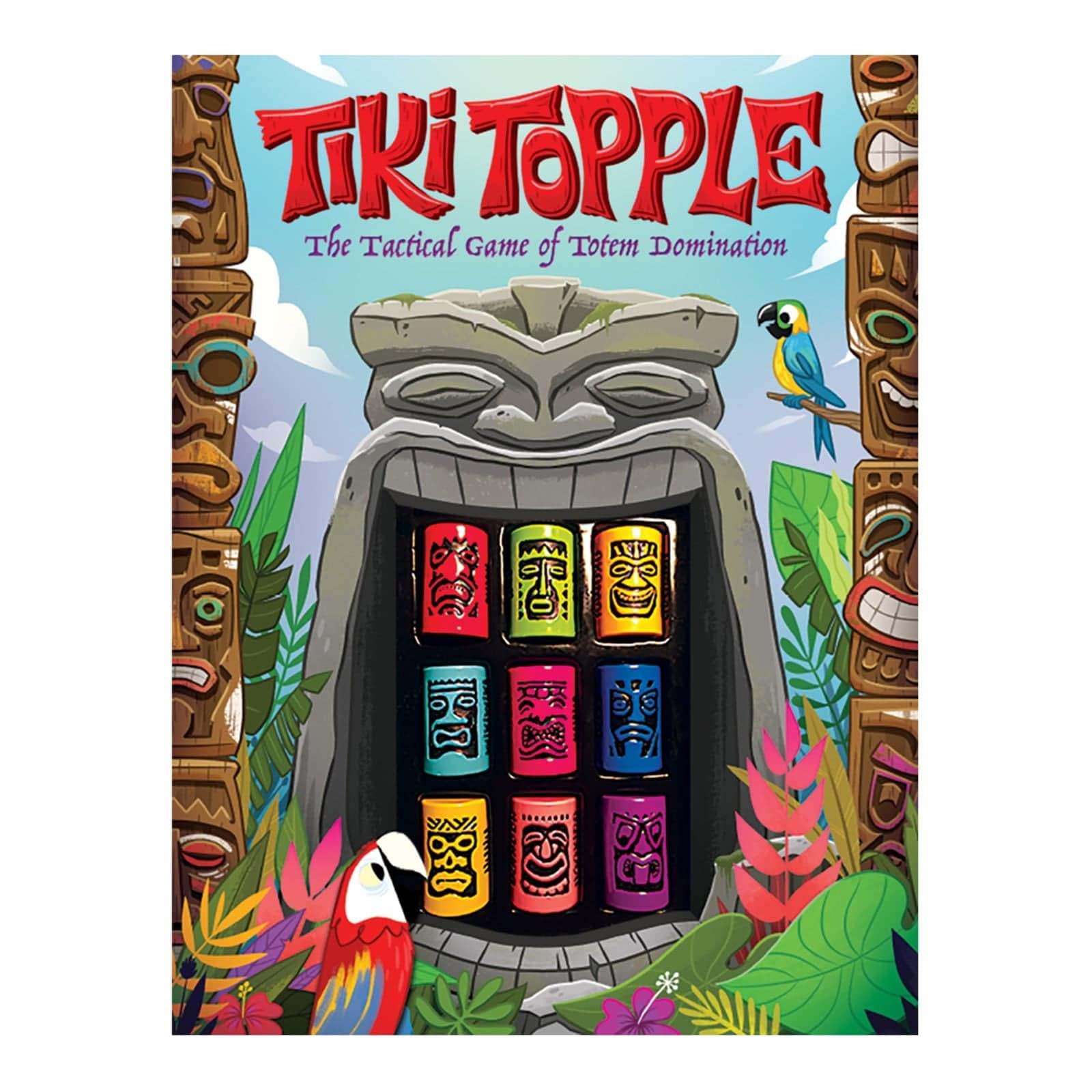 Gamewright Tiki Topple - AIF9 The Tactical Board Game of Totem ...