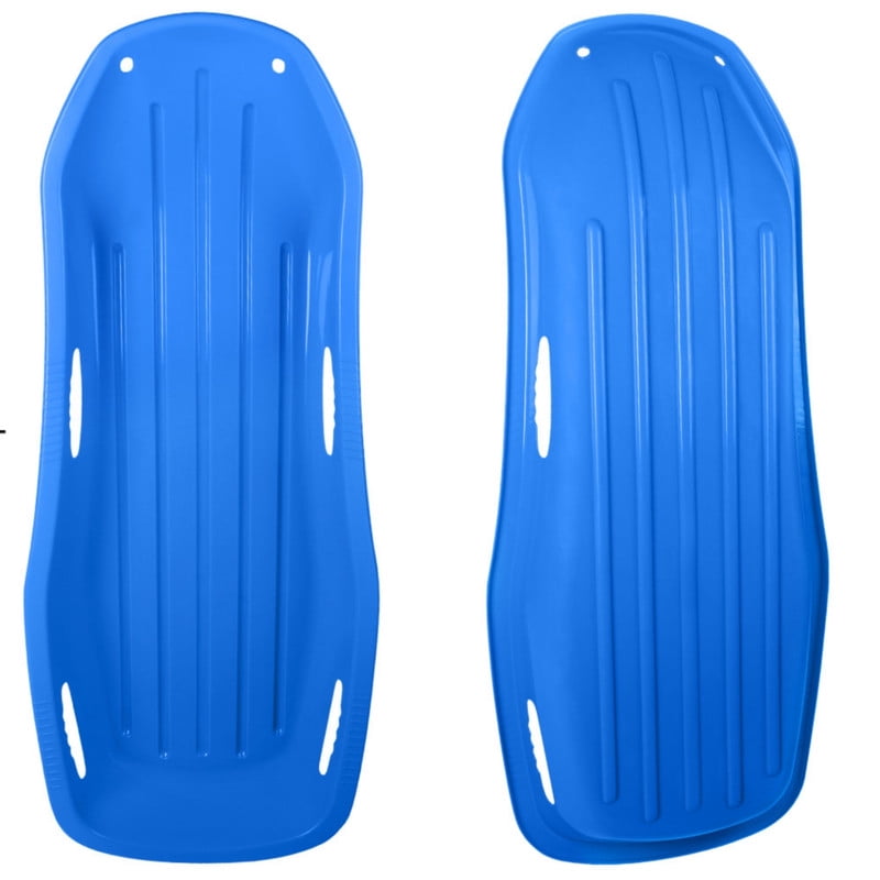 Gamexcel 2Pack Snow Sled with Handles and Ropes, Slippery Plastic ...