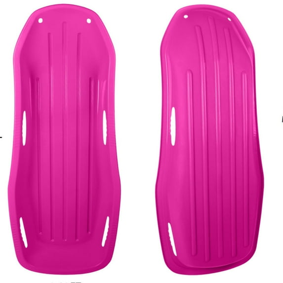 Gamexcel 2Pack Snow Sled with Handles and Ropes, Slippery Plastic ...