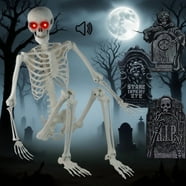 5 Foot Posable Skeleton - Large Outdoor Yard Decoration - Home Decor ...