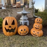 Gamexcel Jack O Lantern Large Halloween Plastic Pumpkin Lights Indoor ...