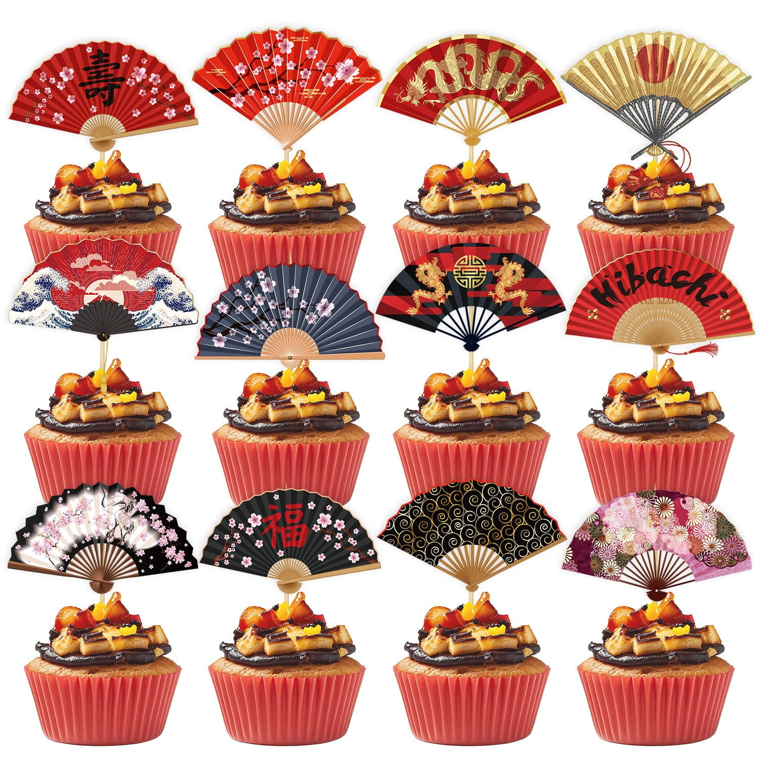 Gameza Hibachi Birthday Decorations - COC124PCS Japanese Hibachi ...