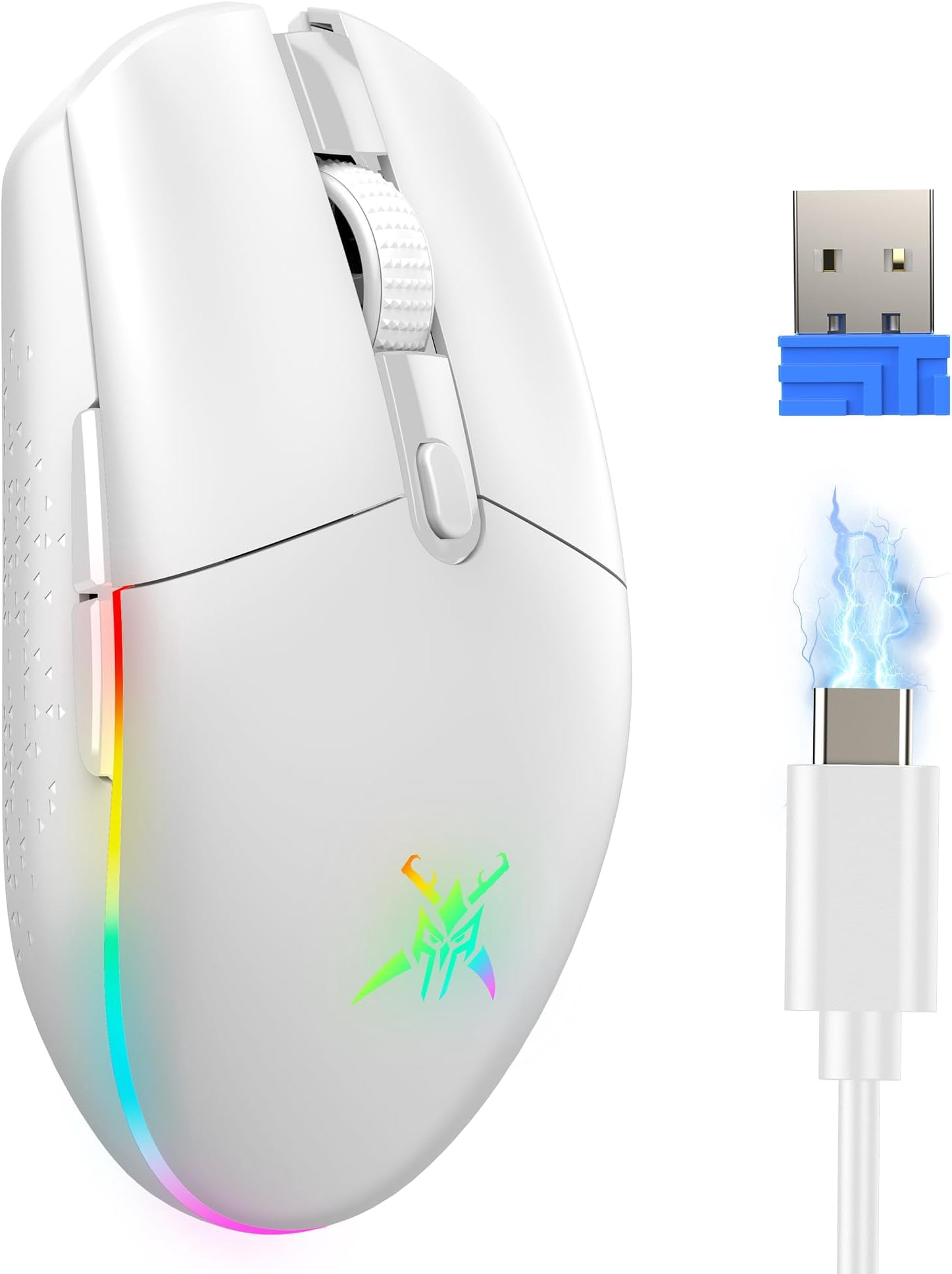 Gaming - 8000 DPI, Backlit, 6 Programmable Buttons, 100Hrs Life, Dual ...