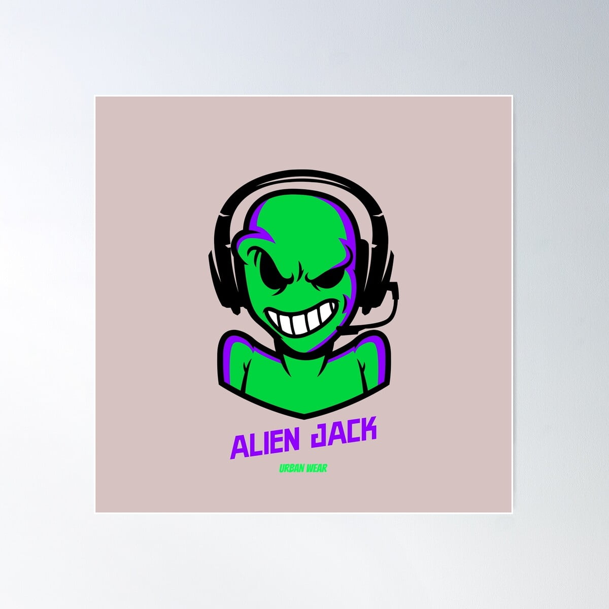 Gaming Alien Jack! Poster Wall Art, Modern Wall Decor For Living Room ...