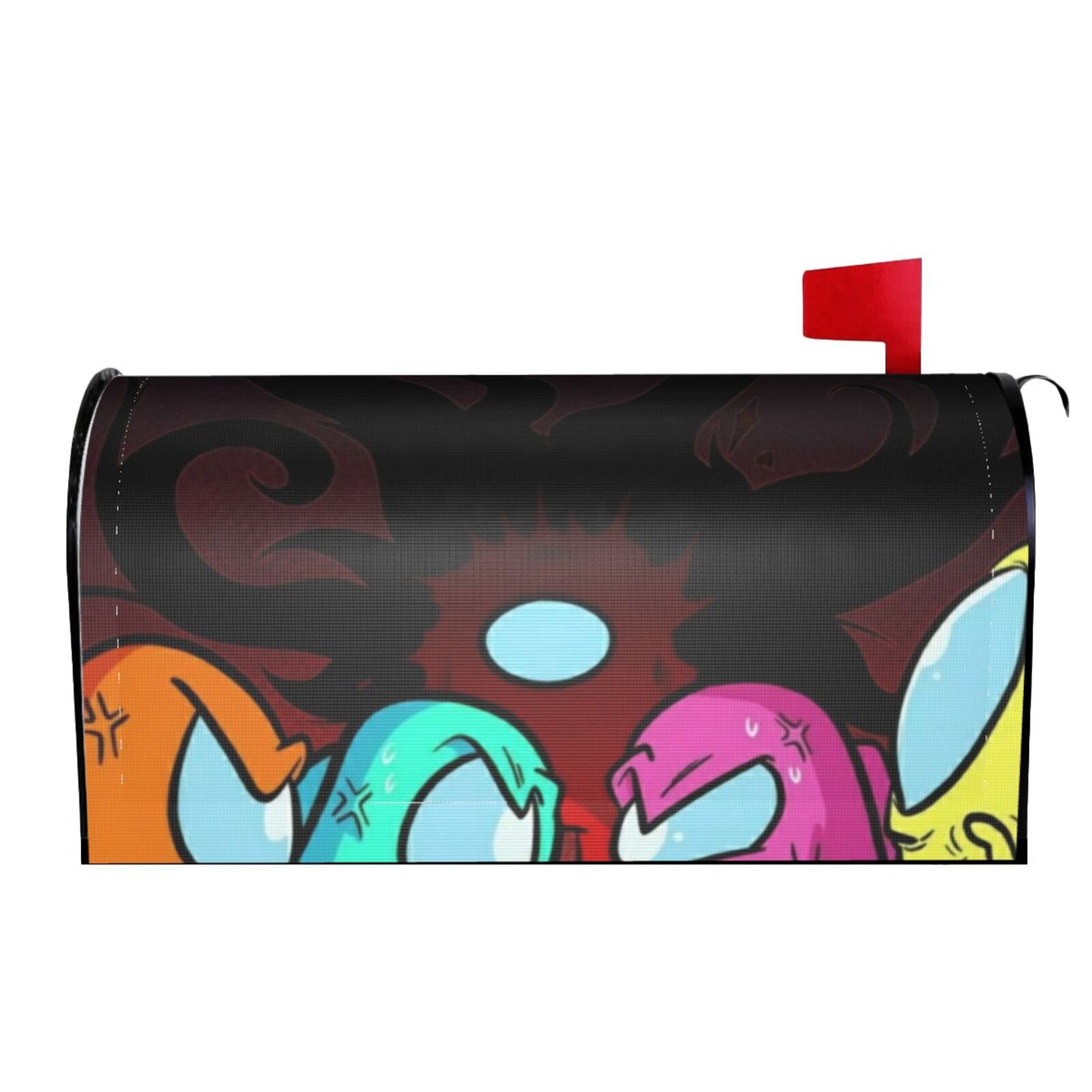 Gaming Among Us Angry Cartoon Character Mailbox Cover Magnetic Standard ...