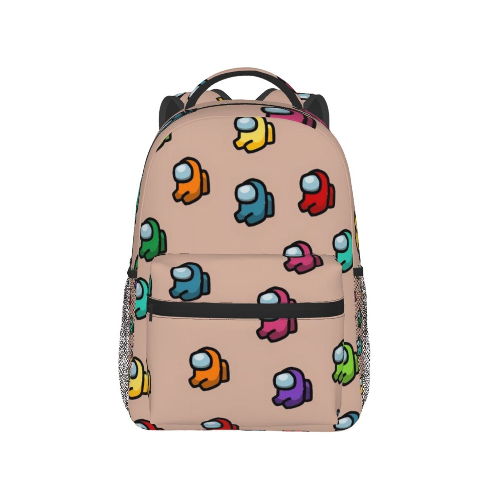 Gaming Among-Us Backpack,Polyester Travel Backpack for Women Men ...