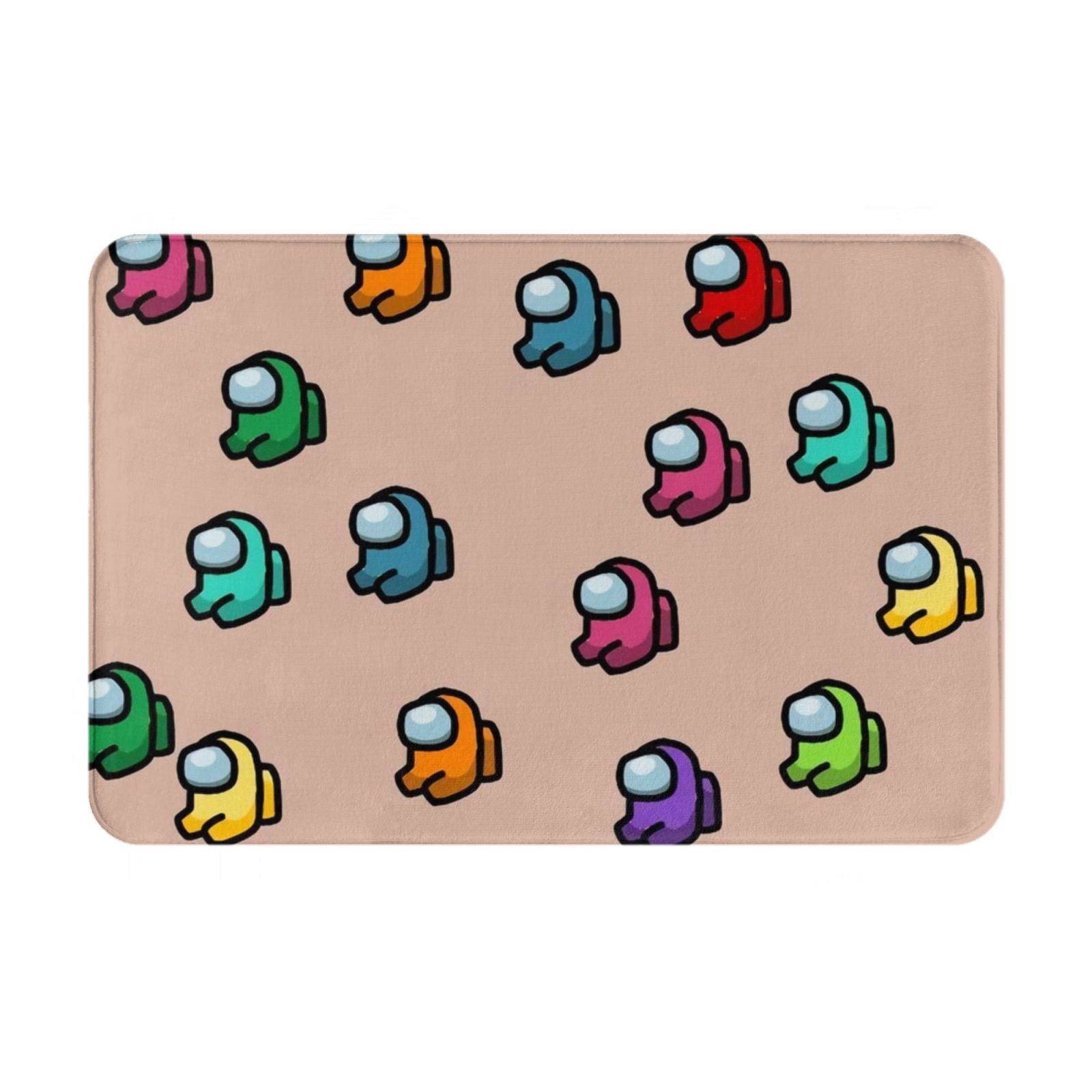 Gaming Among-Us Bath mats for Bathroom Non Slip,Fluffy Absorbent ...