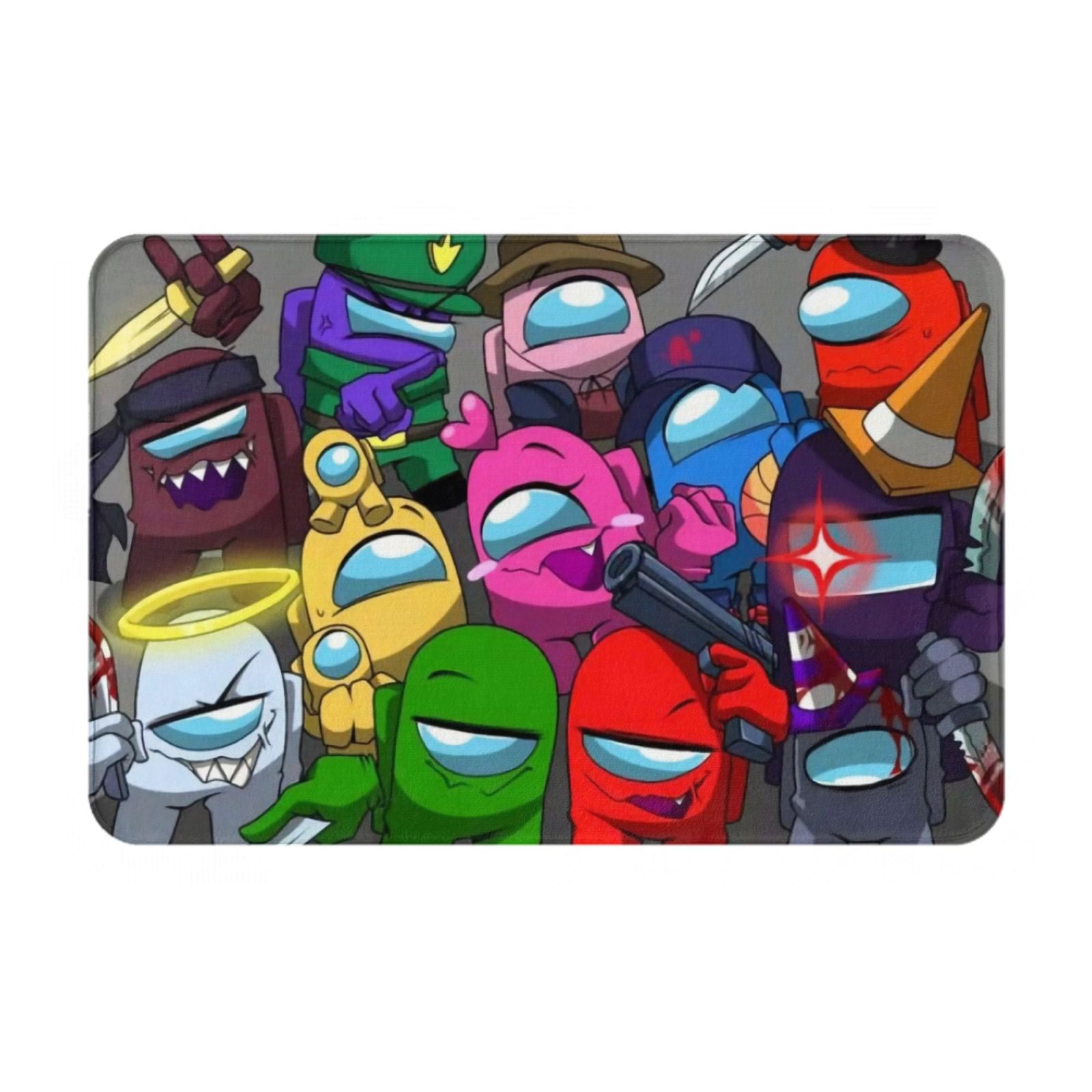 Gaming Among Us Bathroom Rugs Mat 24x16,Extra Soft and Absorbent ...