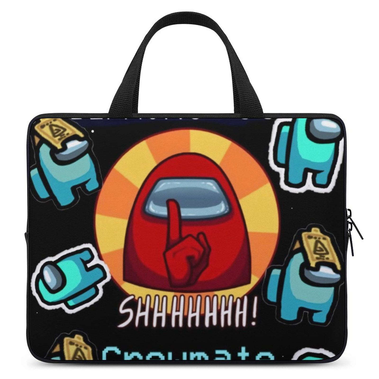 Gaming Among Us Crewmate CYAN 17 Inch Laptop Bag,Expandable Computer ...