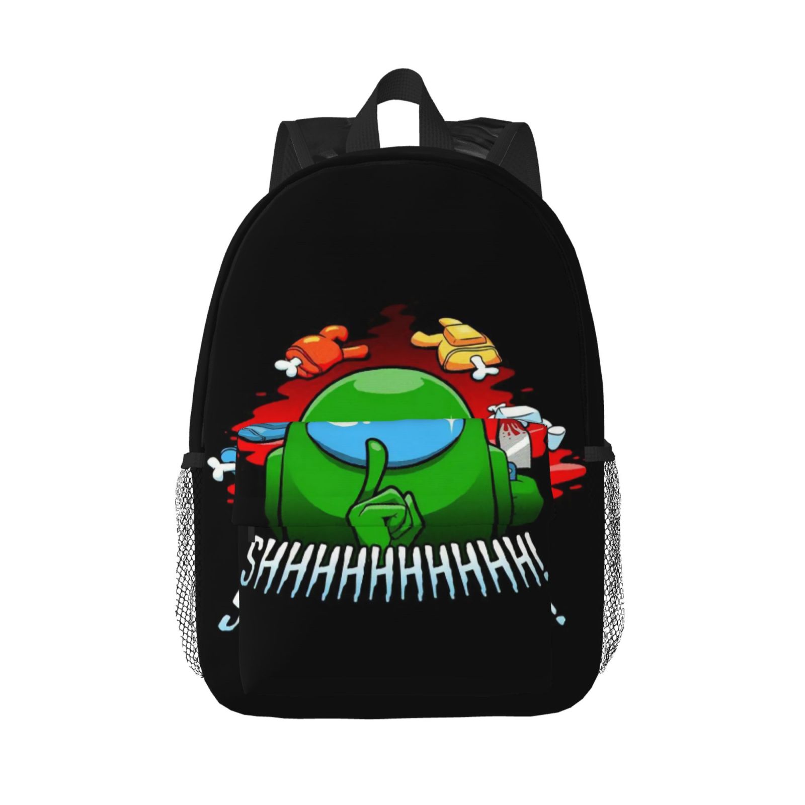 Gaming Among-Us Imposter Crewmate Backpack,Polyester Canvas Casual ...