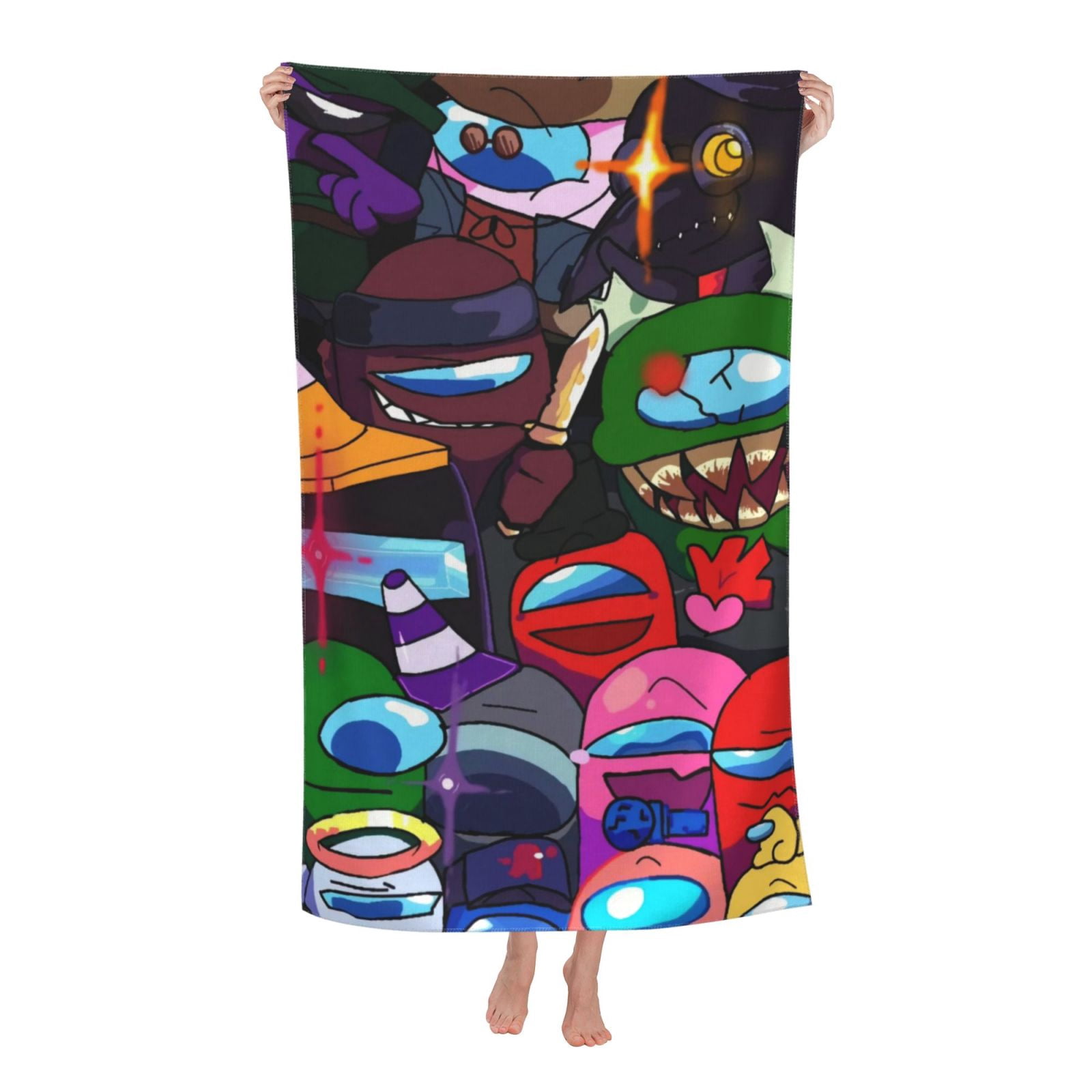 Gaming Among-Us Imposter Crewmate Bath Towels for Kids Adults,Gaming ...