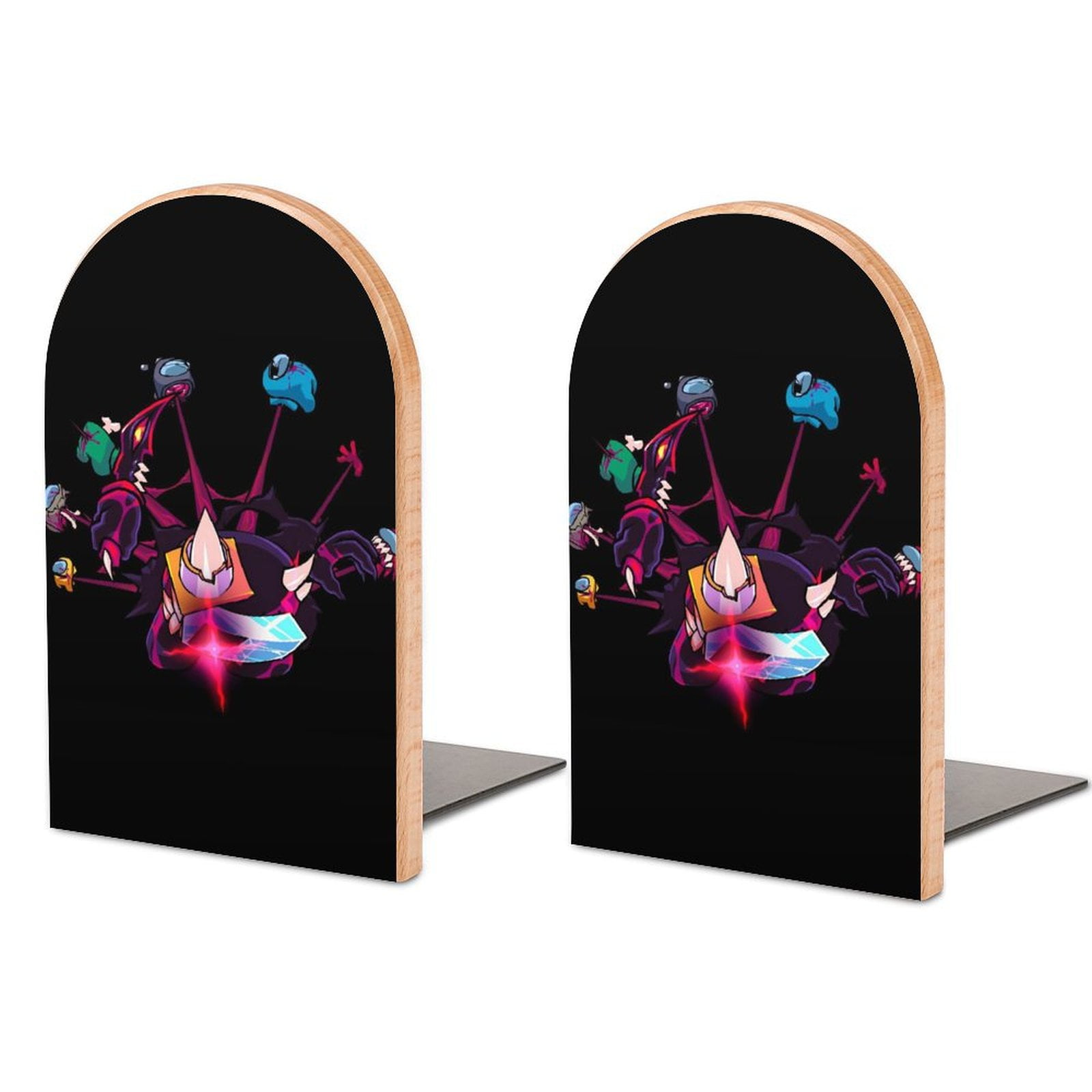 Gaming Among-Us Imposter Crewmate Book Ends,BookEnds Supports for ...