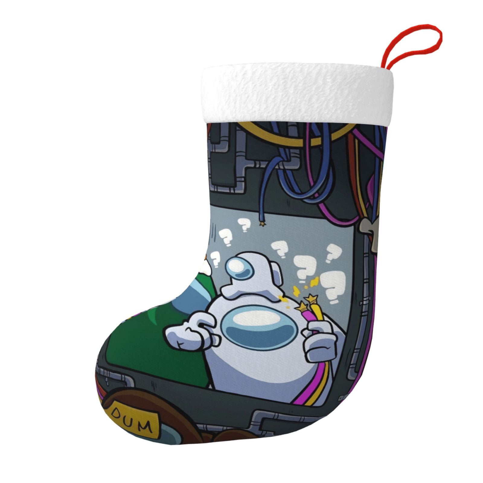 Gaming Among-Us Imposter Crewmate Christmas Stockings 18 Inch,Large ...