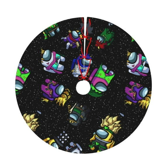 Gaming Among-Us Imposter Crewmate Christmas Tree Skirt 30 Inch,Soft and ...
