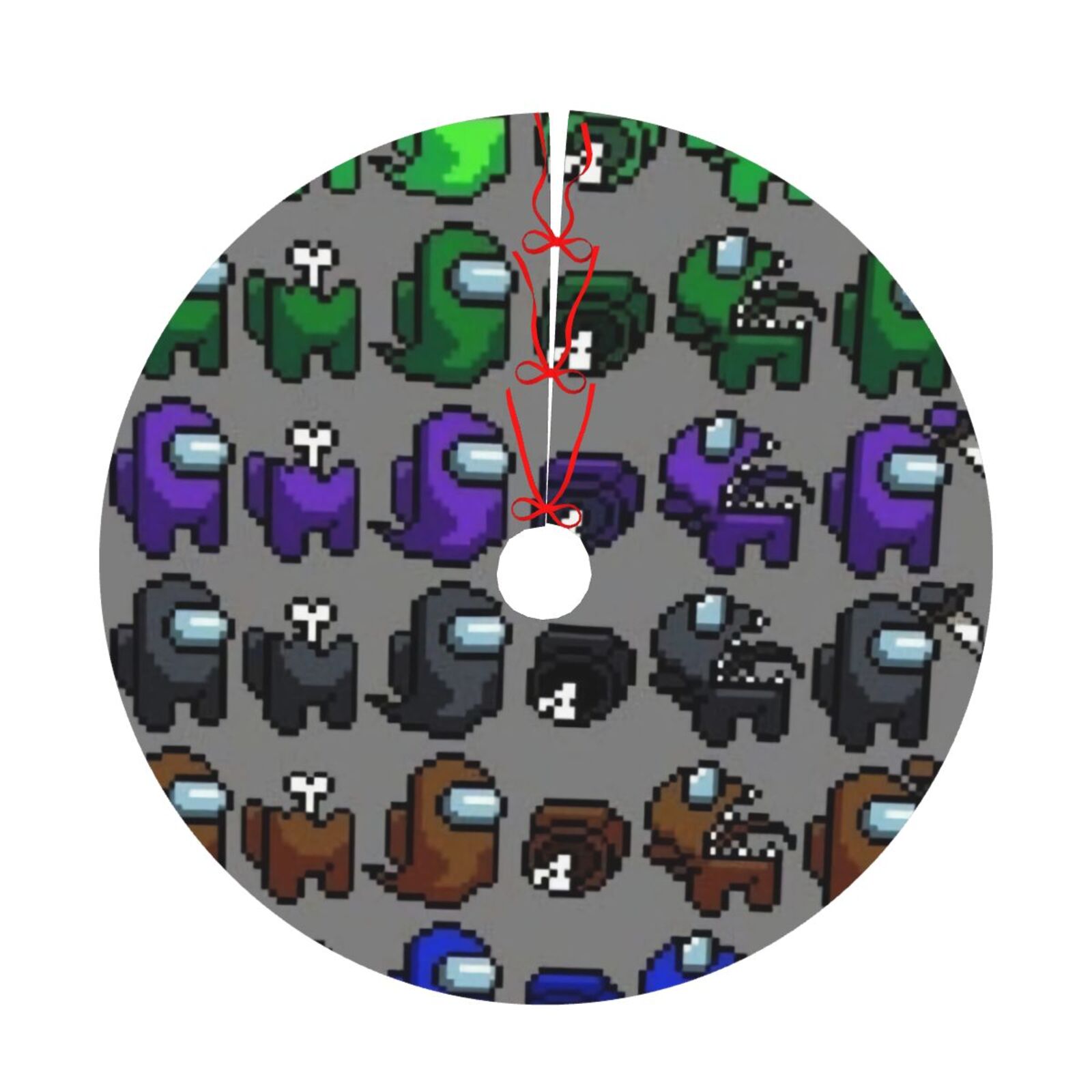 Gaming Among-Us Imposter Crewmate Christmas Tree Skirt 30 Inch,Soft and ...