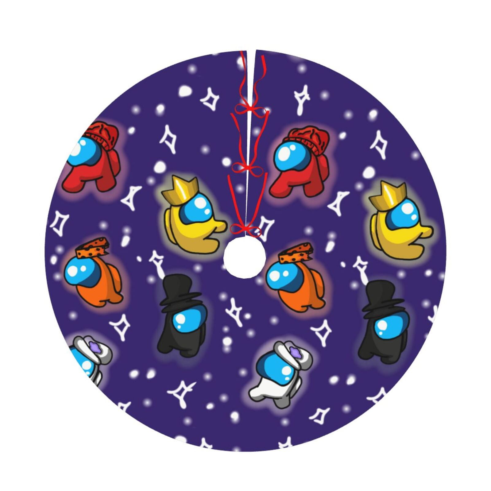 Gaming Among-Us Imposter Crewmate Christmas Tree Skirt 36 Inch,Soft and ...