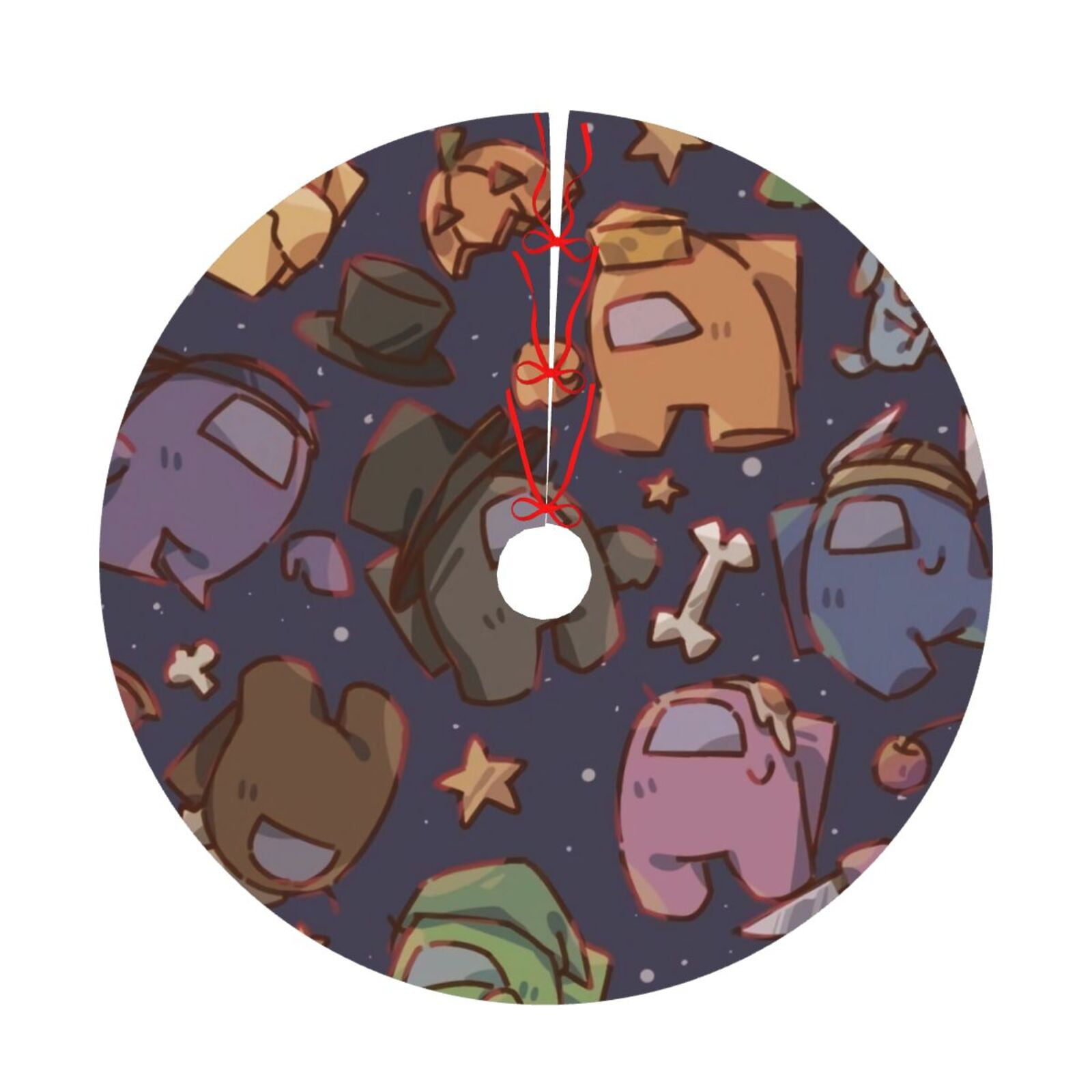 Gaming Among-Us Imposter Crewmate Christmas Tree Skirt 36 Inch,Soft and ...