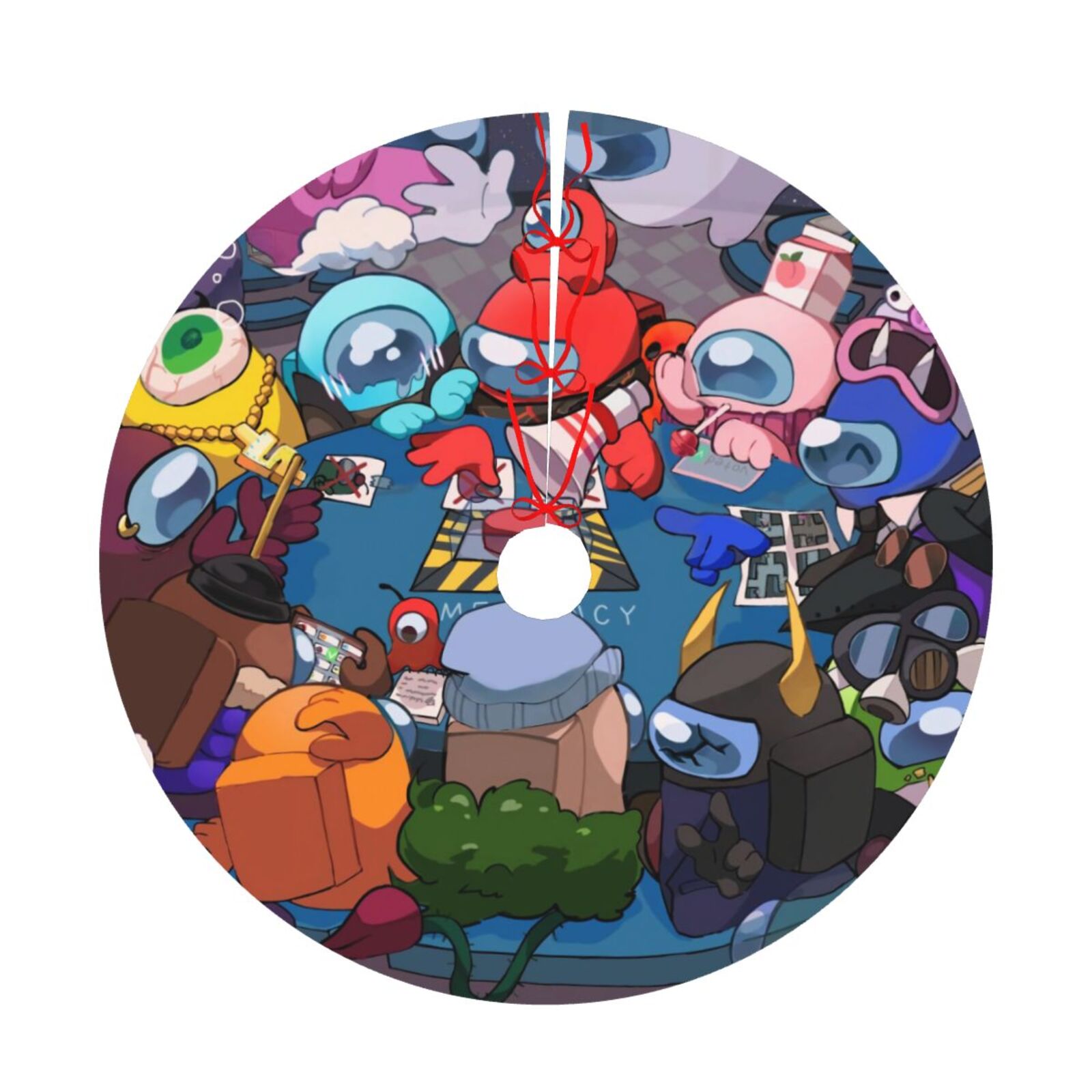 Gaming Among-Us Imposter Crewmate Christmas Tree Skirt 36 Inch,Soft and ...