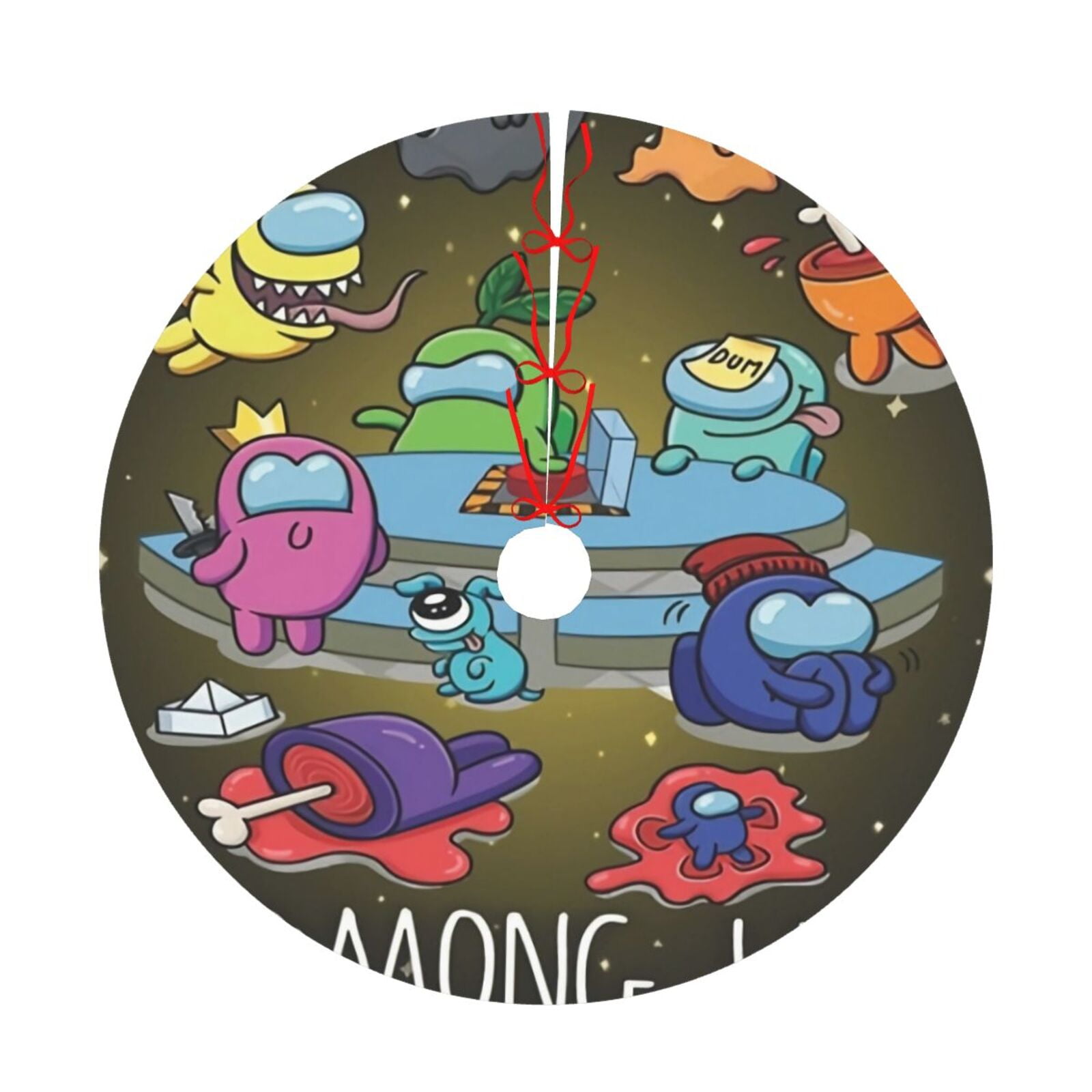 Gaming Among-Us Imposter Crewmate Christmas Tree Skirt 36 Inch,Soft and ...