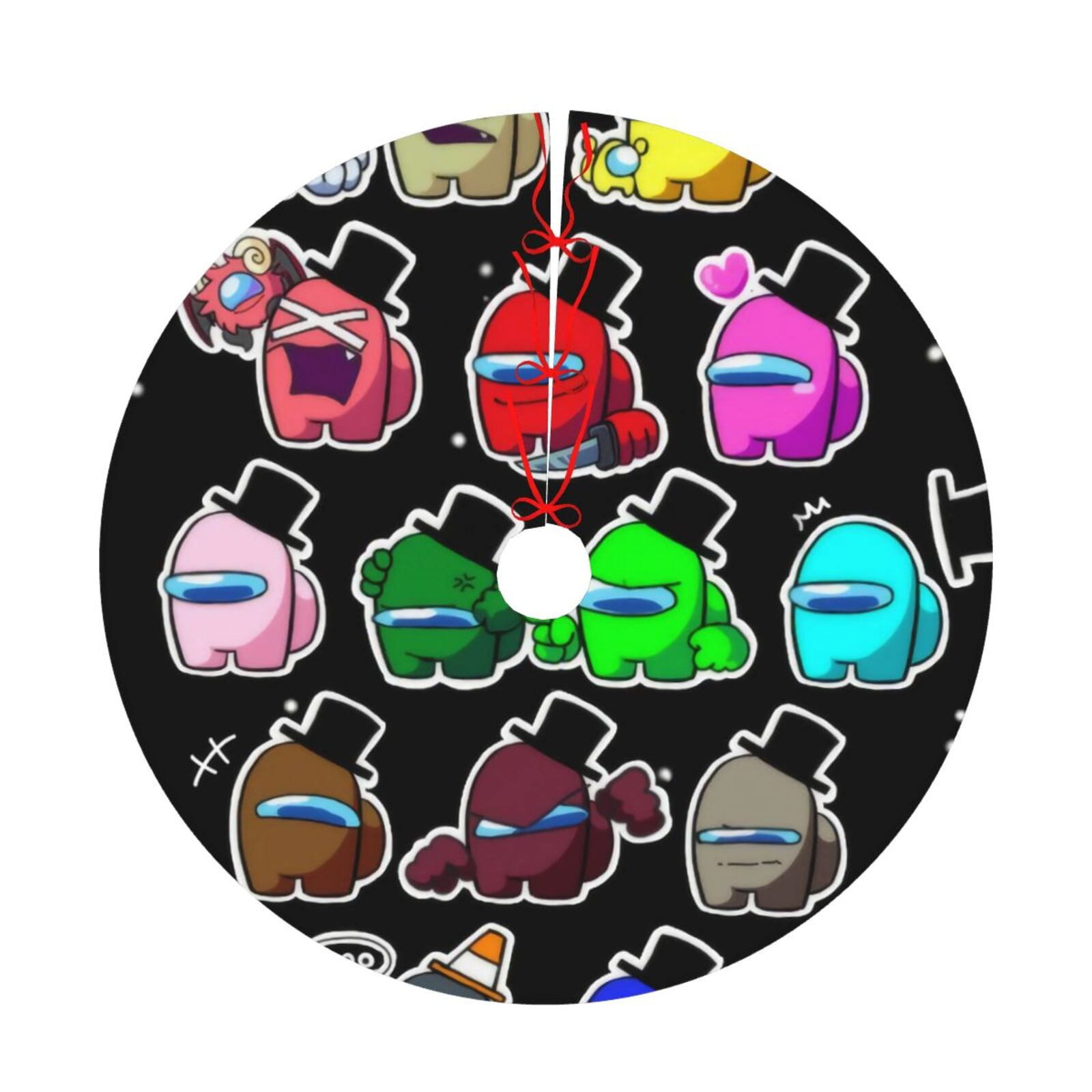 Gaming Among-Us Imposter Crewmate Christmas Tree Skirt 36 Inch,Soft and ...