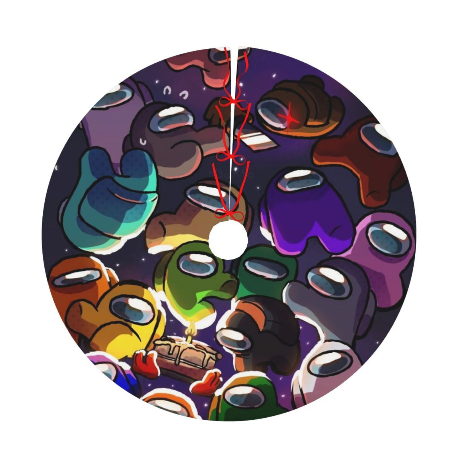 Gaming Among-Us Imposter Crewmate Christmas Tree Skirt 48 Inch,Soft and ...