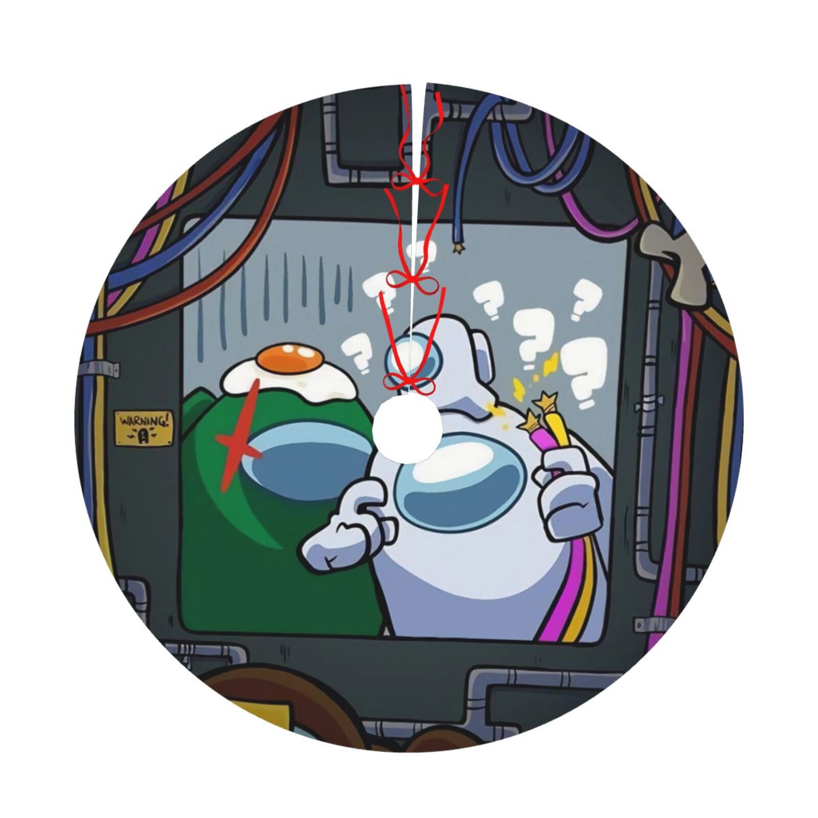 Gaming Among-Us Imposter Crewmate Christmas Tree Skirt 48 Inch,Soft and ...