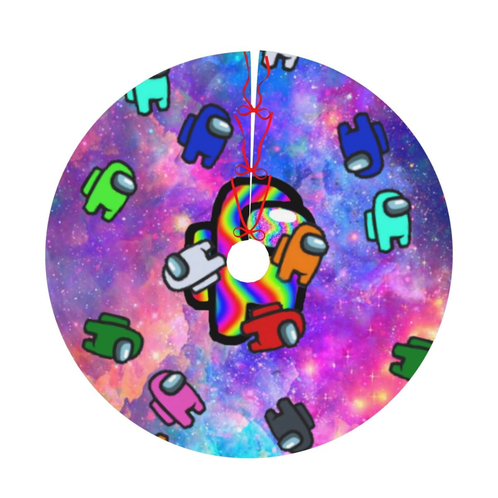 Gaming Among-Us Imposter Crewmate Christmas Tree Skirt 48 Inch,Soft and ...