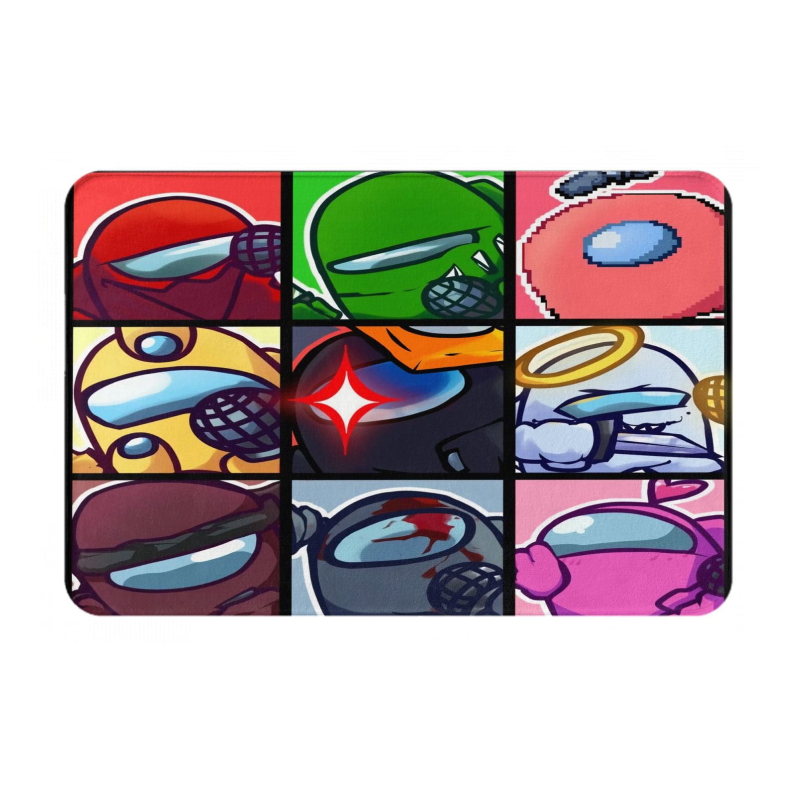 Gaming Among-Us Imposter Crewmate Door Mat,Christmas Outdoor Front Door ...