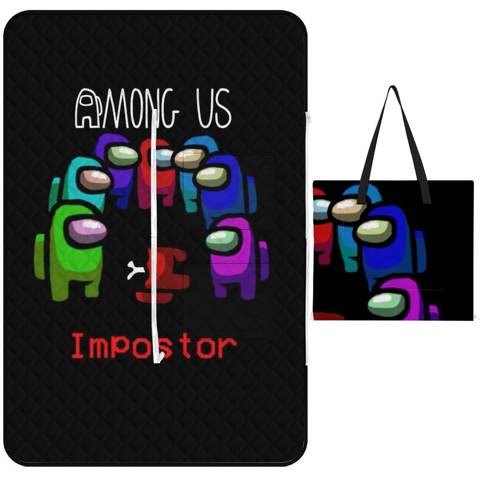 Gaming Among-Us Imposter Crewmate Extra Large Picnic Outdoor Blanket,59 ...