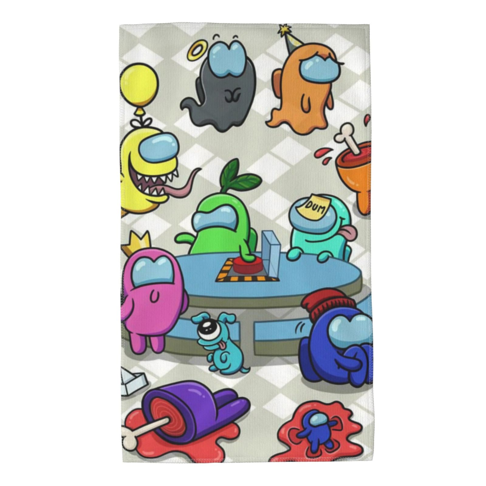 Gaming Among-Us Imposter Crewmate Face Towels,Microfiber Hand Towel for ...