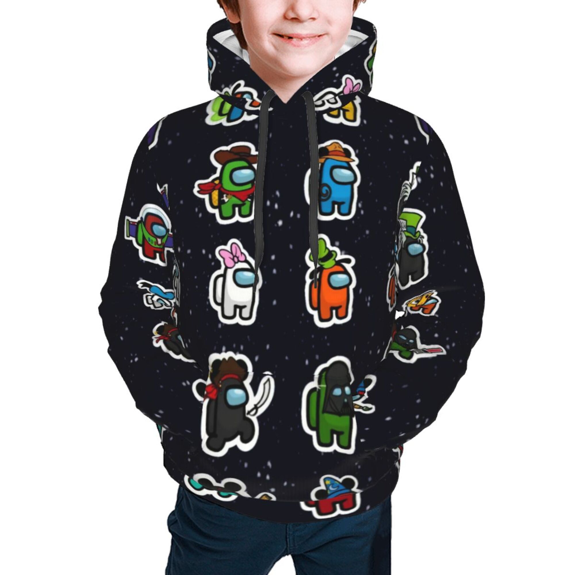 Gaming Among-Us Imposter Crewmate Hoodies for Kids Boys Girls Cute ...