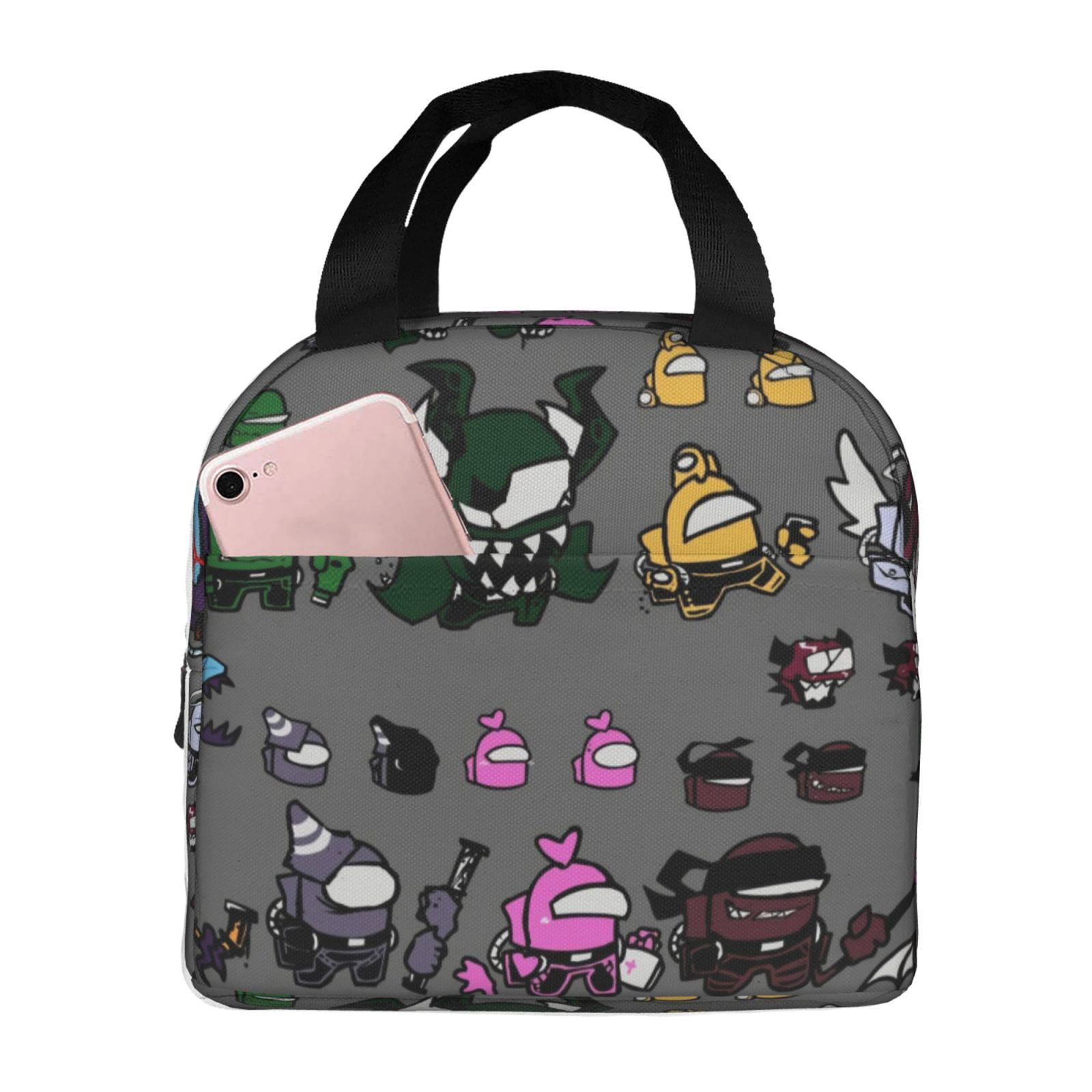 Gaming Among-Us Imposter Crewmate Lunch Box for Women Men,Lunch Bag ...