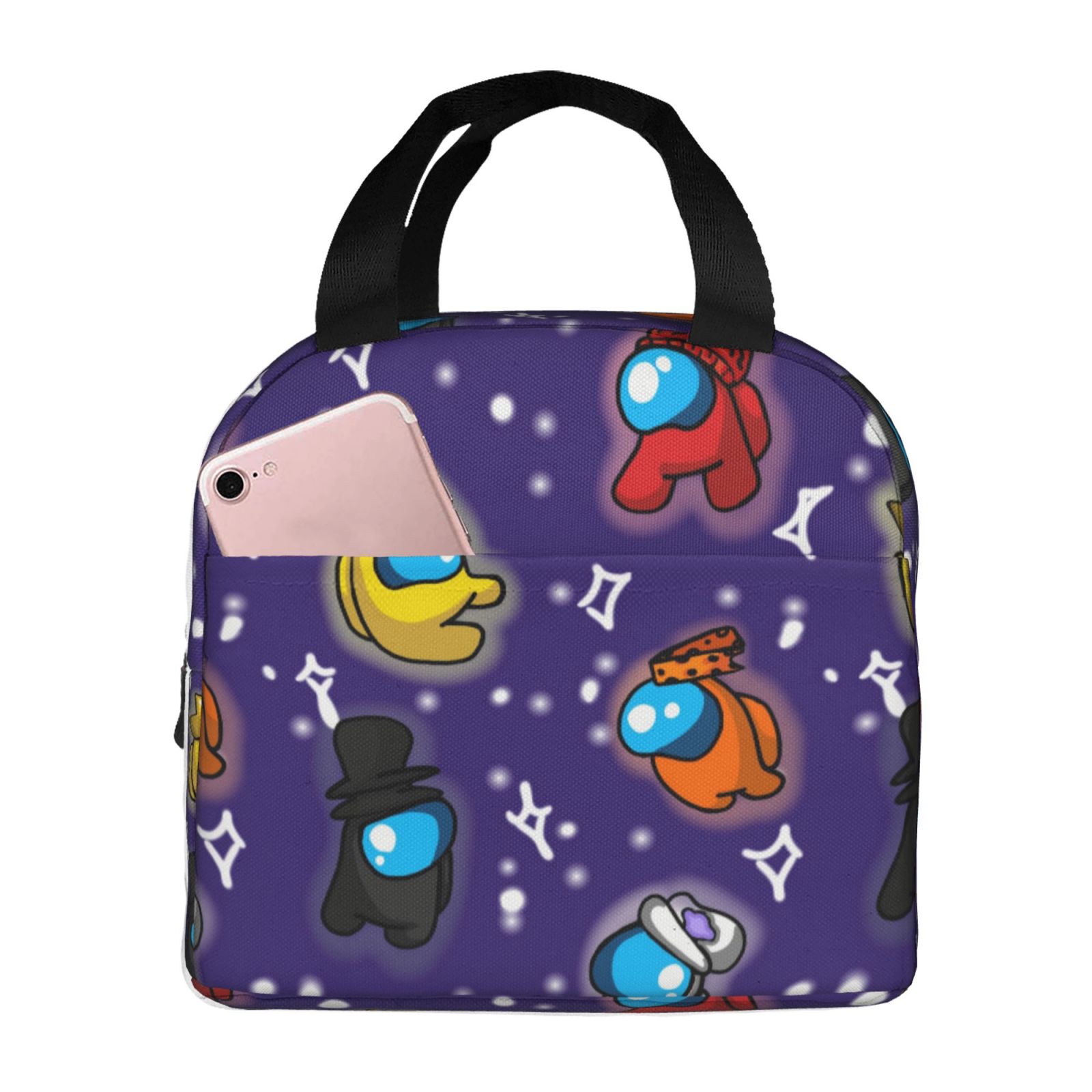 Gaming Among-Us Imposter Crewmate Lunch Box for Women Men,Lunch Bag ...