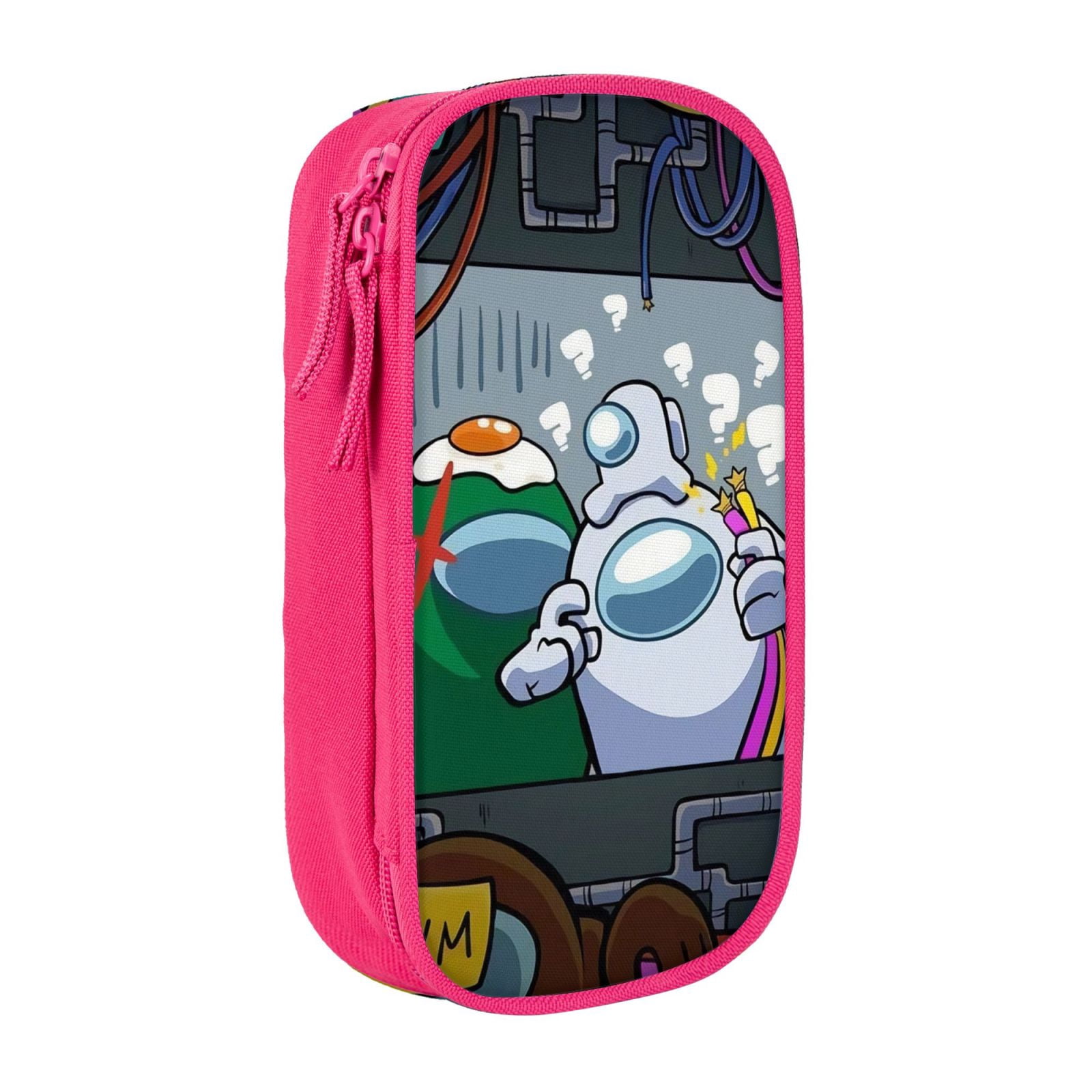Gaming Among-Us Imposter Crewmate Pencil Case,Pencil Pouch,Extra Big ...