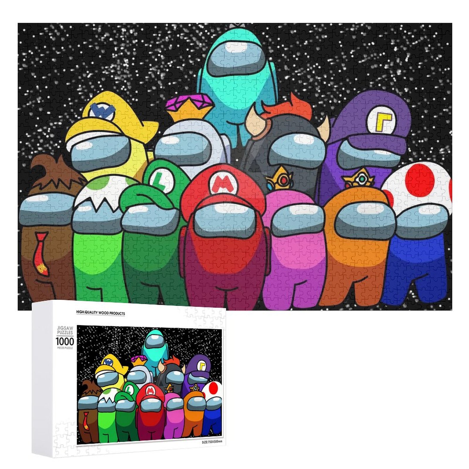 Gaming Among-Us Imposter Crewmate Puzzles for Adults 1000 Pieces ...