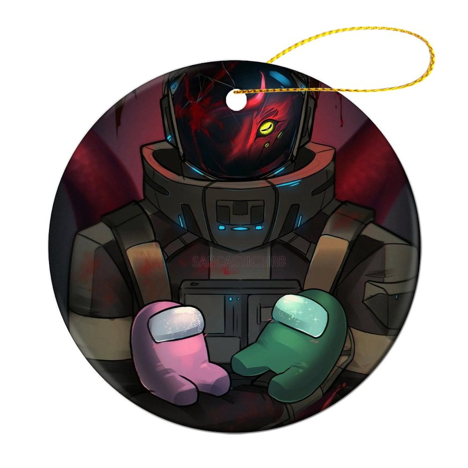 Gaming Among-Us Imposter Crewmate Reactor Christmas Ornaments,Christmas ...