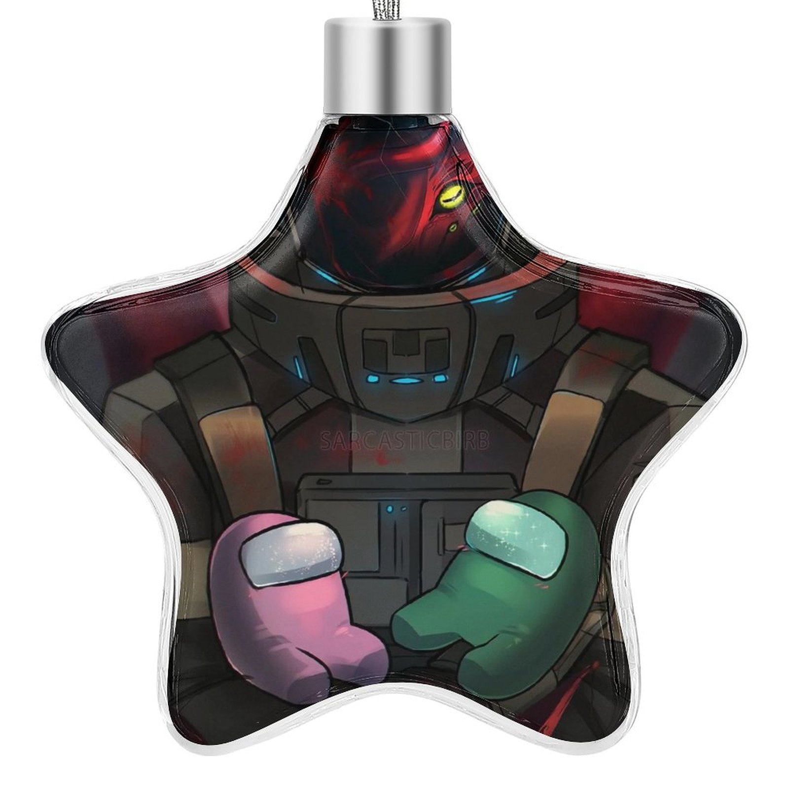 Gaming Among-Us Imposter Crewmate Reactor Christmas Ornaments,Christmas ...