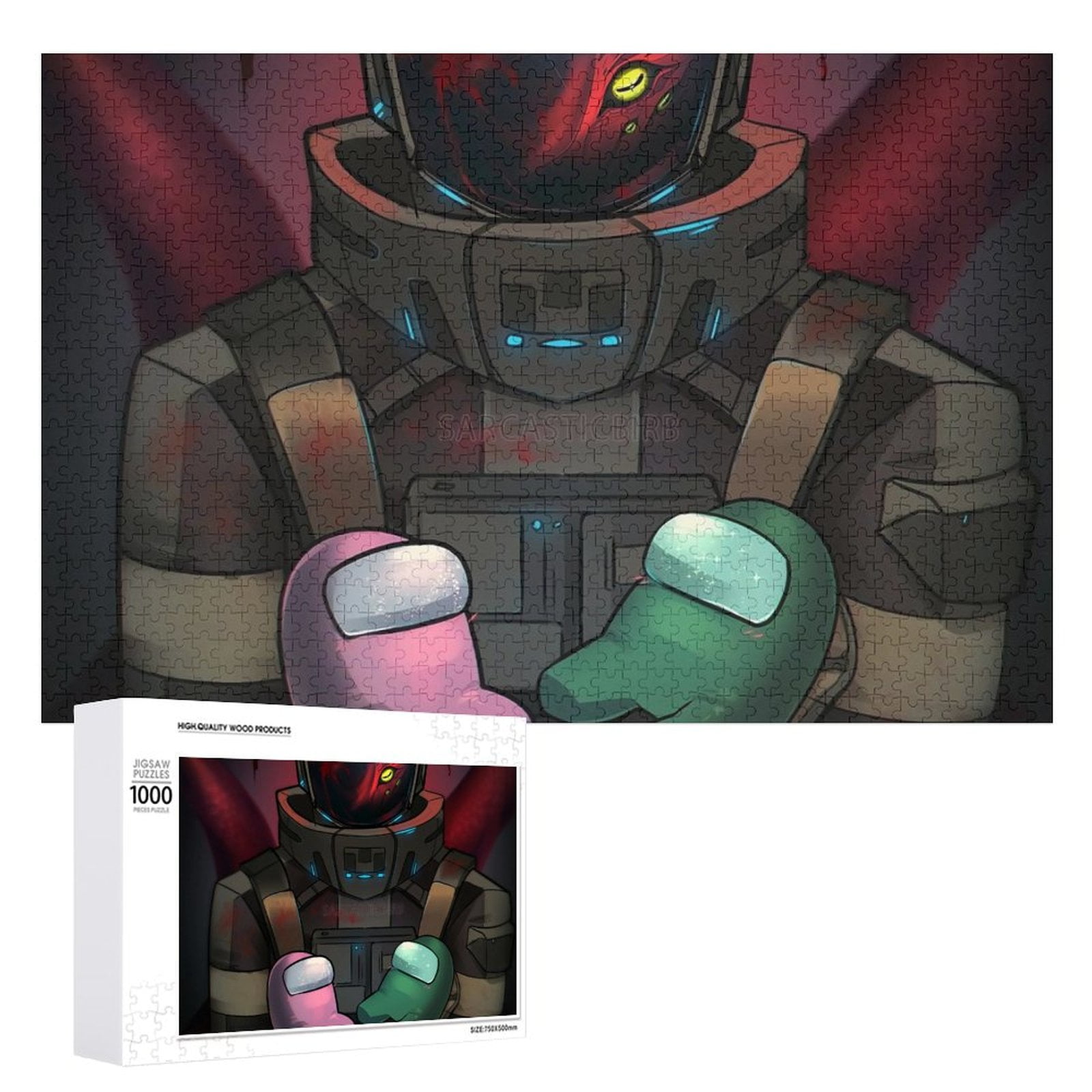 Gaming Among-Us Imposter Crewmate Reactor Puzzles- 1000 Piece Jigsaw ...