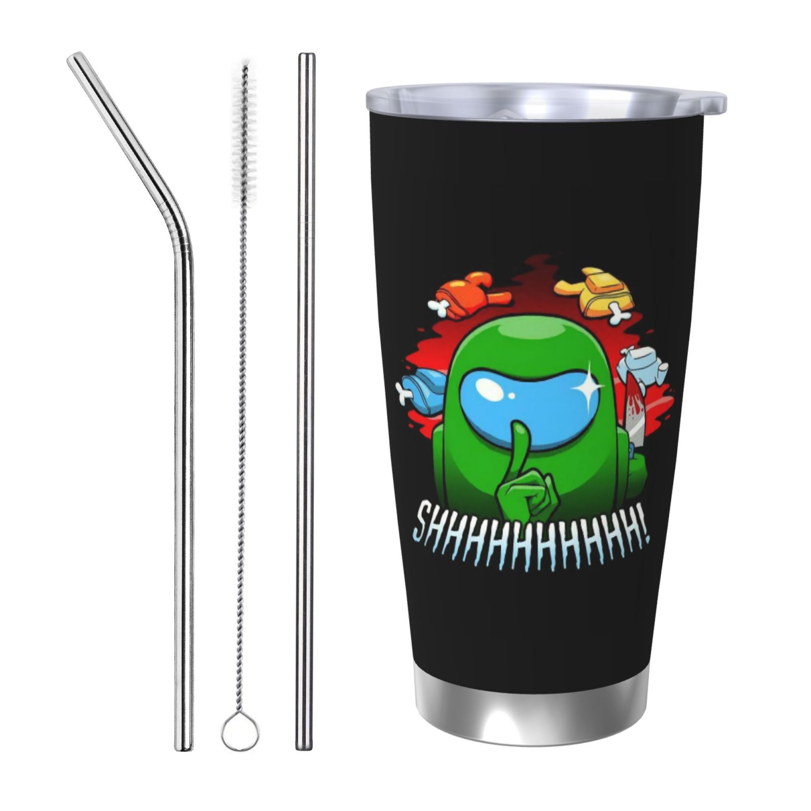 Gaming Among-Us Imposter Crewmate Water Bottle 20oz,Gaming Among-Us ...