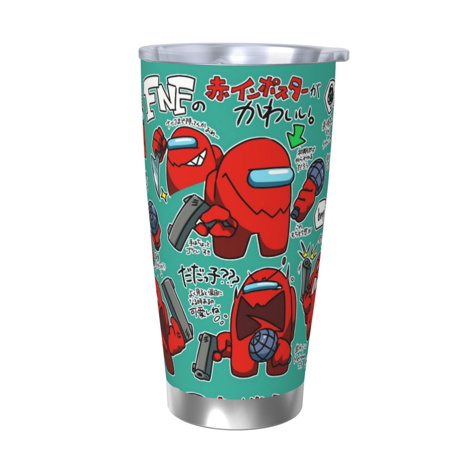 Gaming Among-Us Imposter Crewmate Water Bottle,Travel Coffee Mug ...