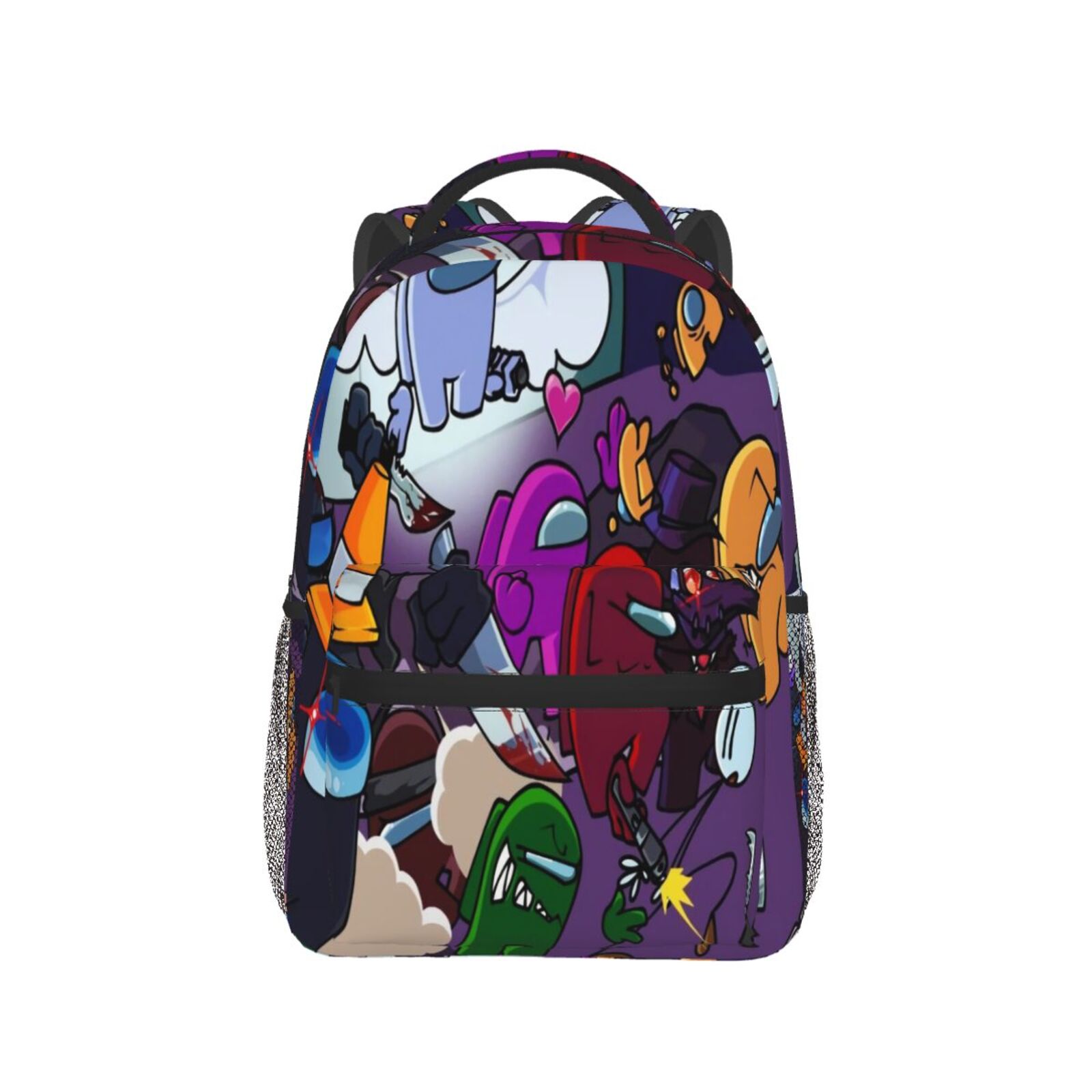 Gaming Among Us Impostors mod Backpack,Fabric & PVC Backpack with ...