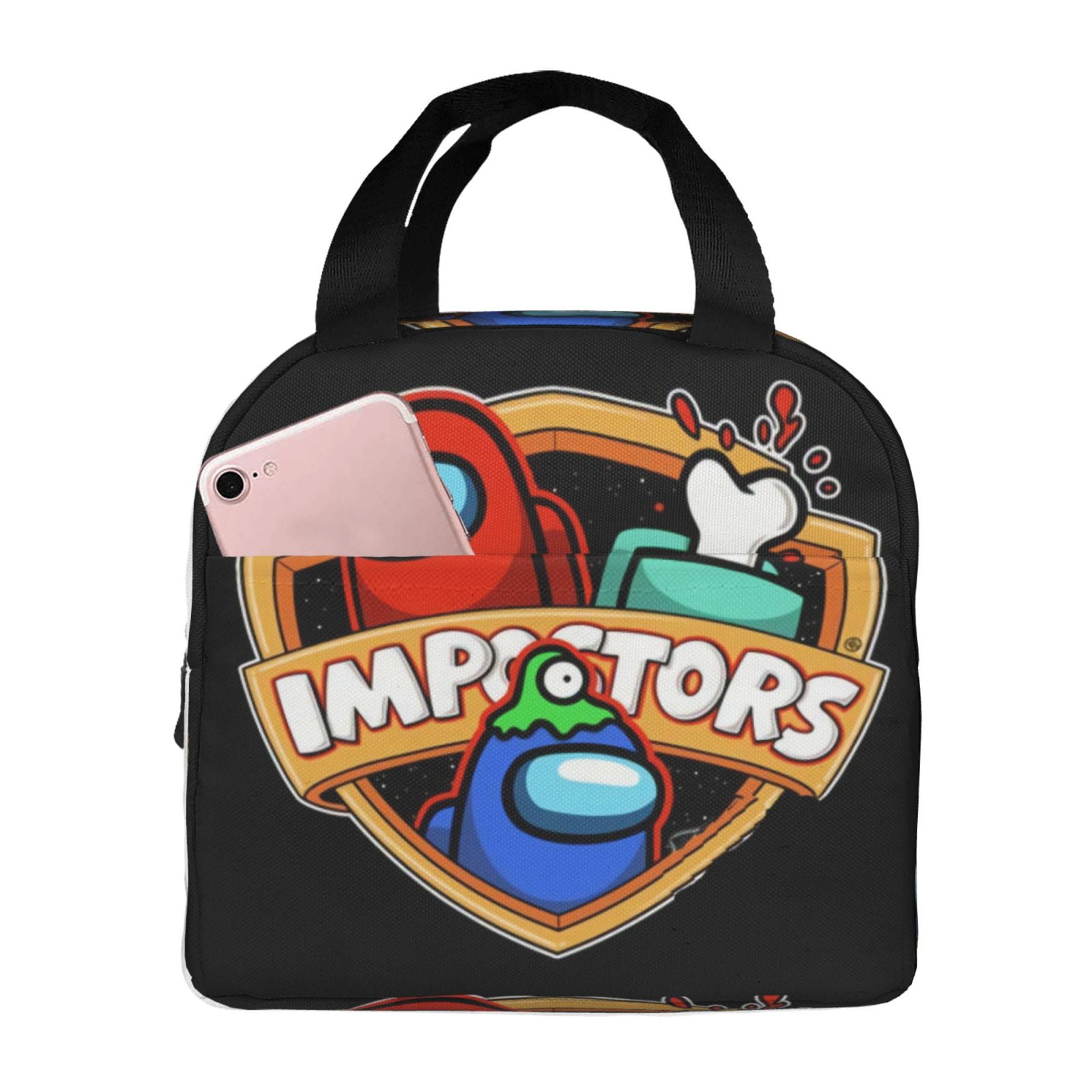 Gaming Among-Us Insulated Lunch Bag for Women/Men - Reusable Lunch Box ...