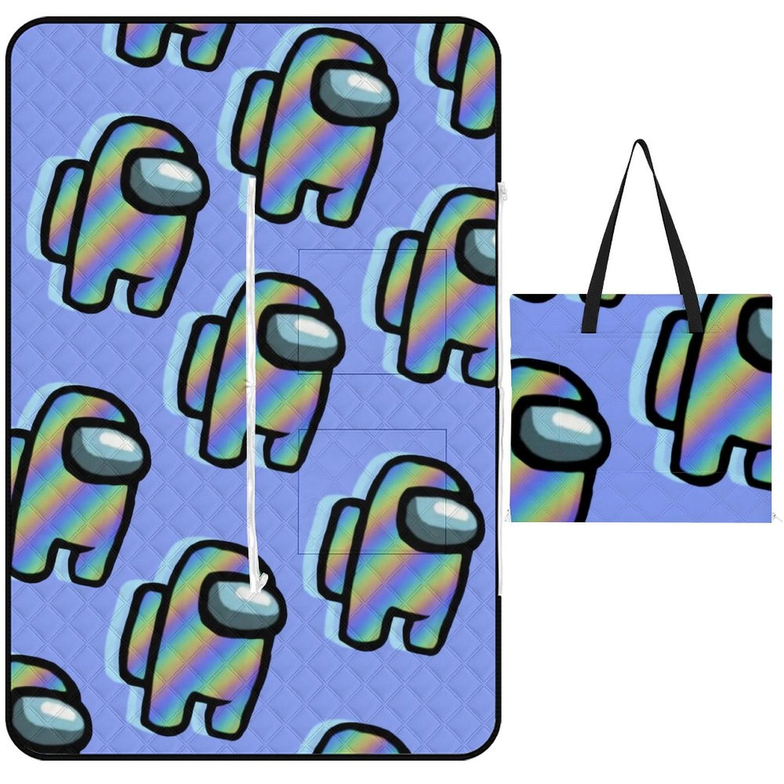 Gaming Among-Us Picnic Blankets 59"x39" Extra Large Outdoor Blanket ...