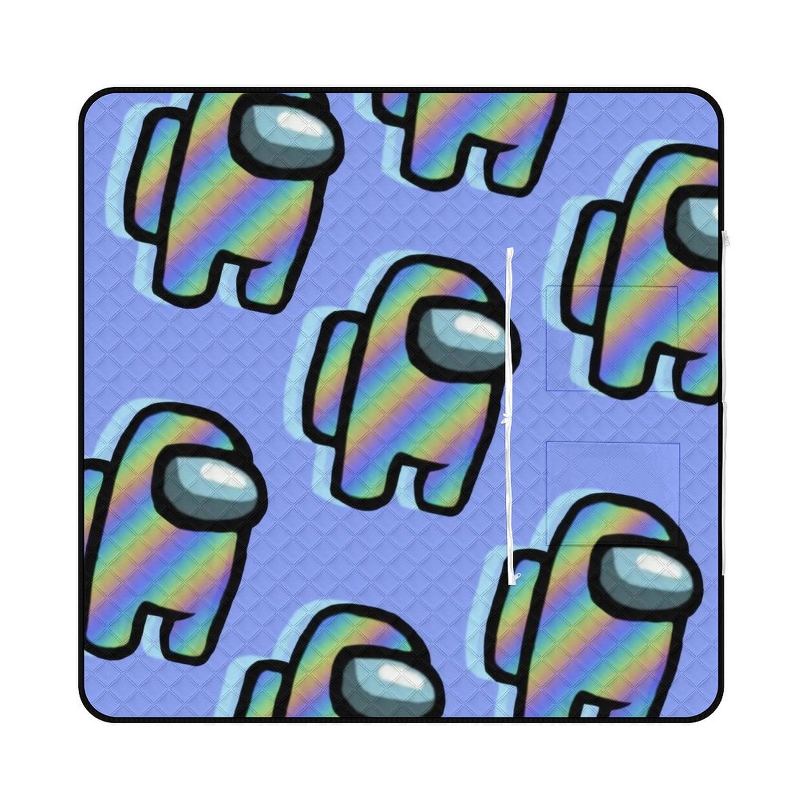 Gaming Among-Us Picnic Blankets 59"x59" Extra Large Outdoor Blanket ...